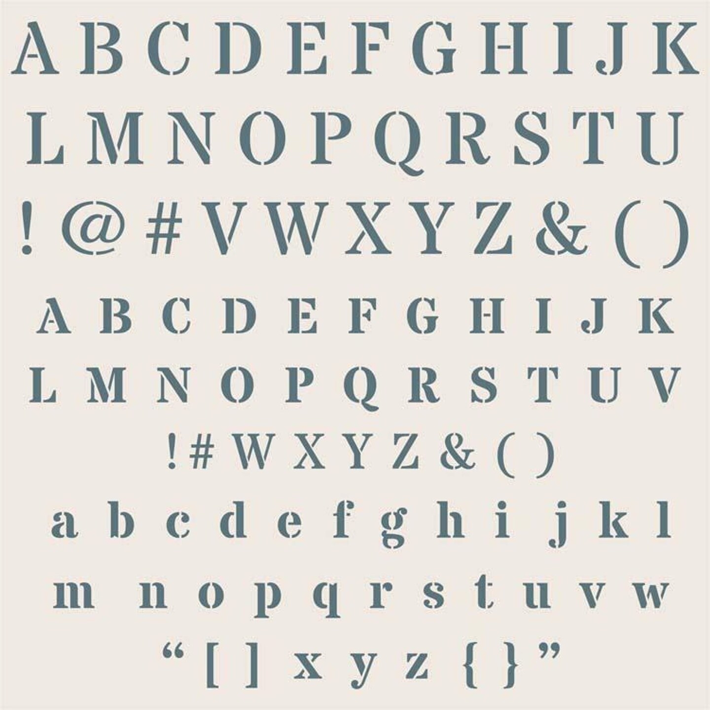 Sentimentally Yours 8 x 8 Stencils - Alphabet Essentials | Michaels