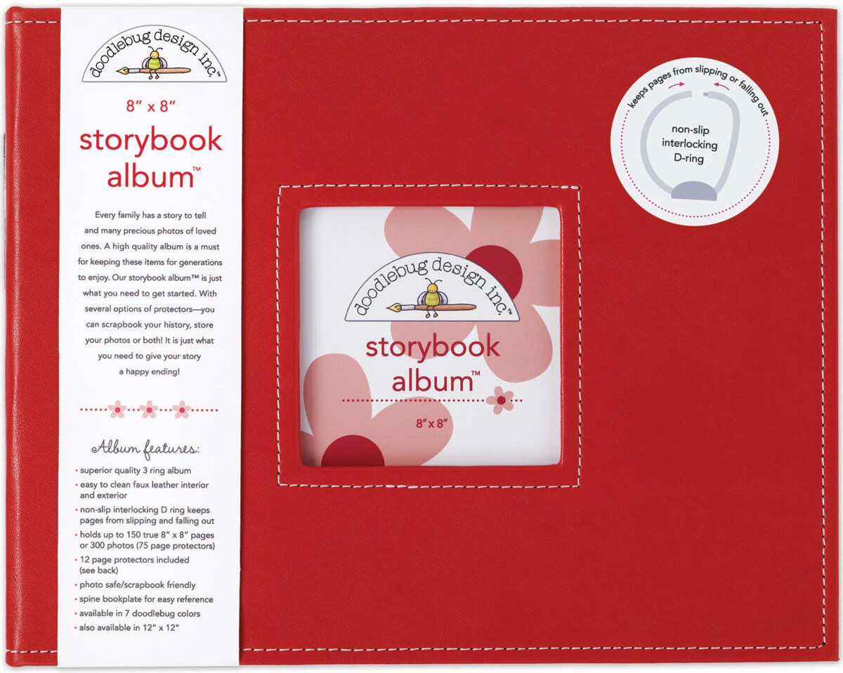 Doodlebug Storybook D-Ring Album 8"X8"-Ladybug | Michaels