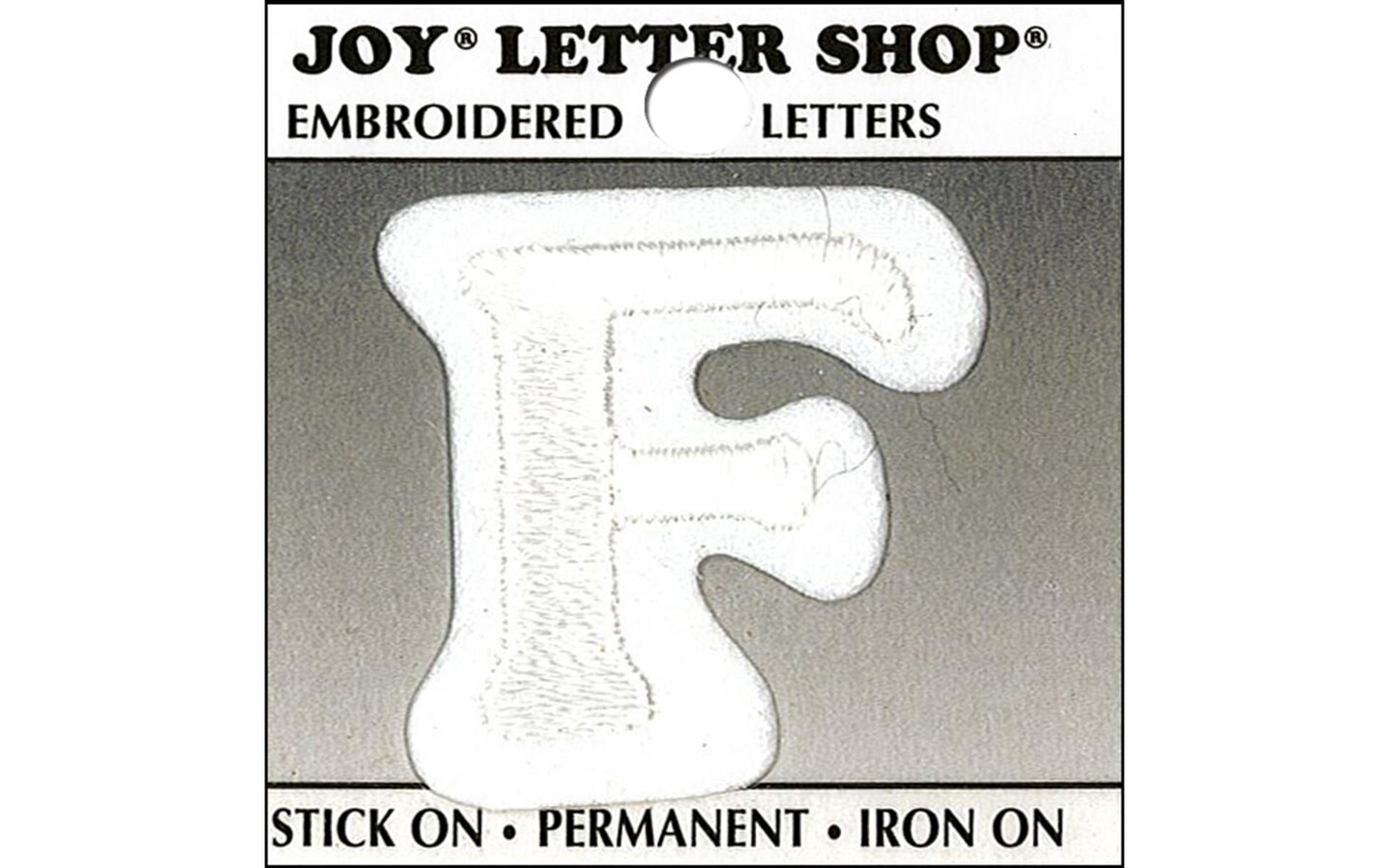 Joy Applique Letter Iron On Cooper 1.5" White F | Michaels