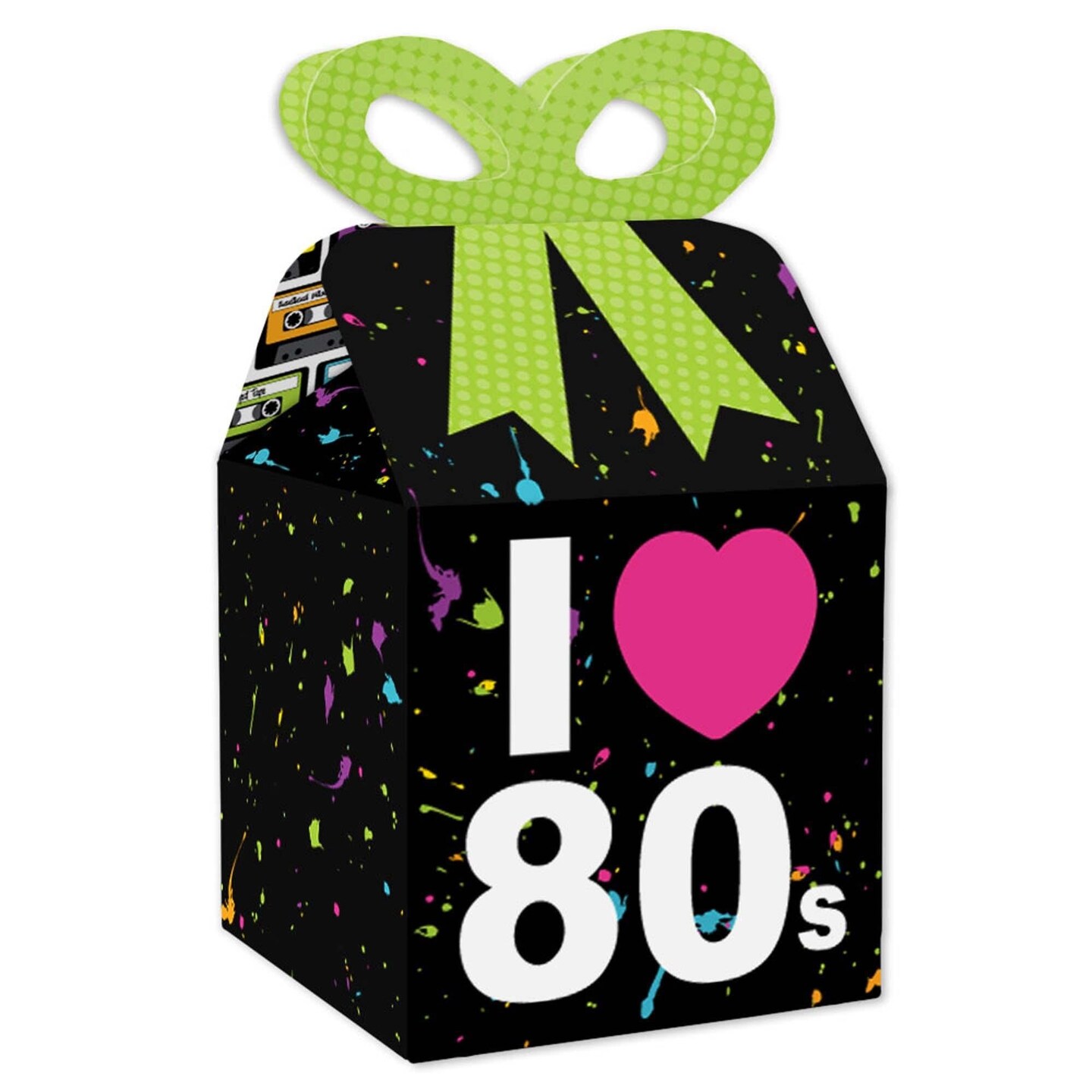 Big Dot of Happiness 80's Retro - Square Favor Gift Boxes - Totally ...