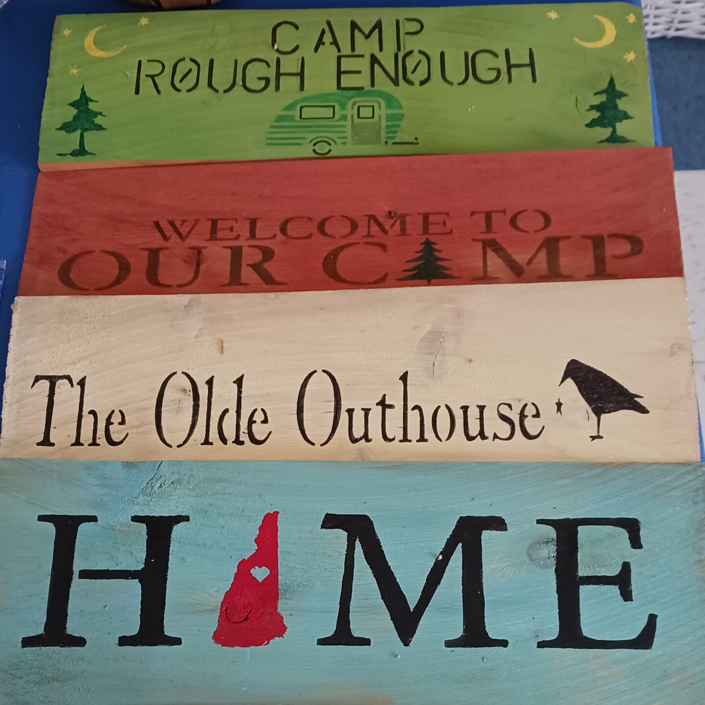 Custom Cedar Shake Country Signs! Camping - Outhouse - Porch - Friends ...