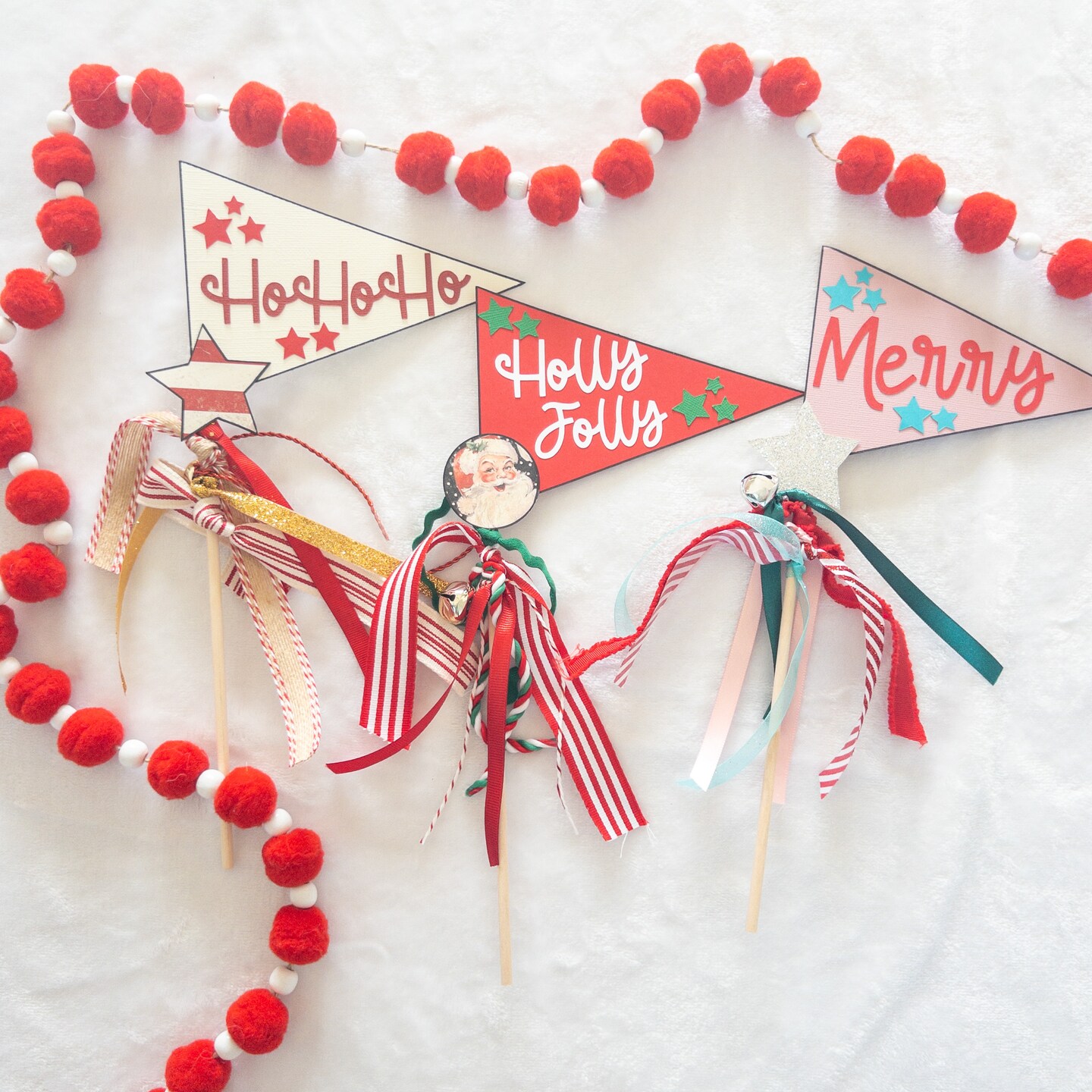 Christmas Holiday Pennant Party Flags | MakerPlace by Michaels