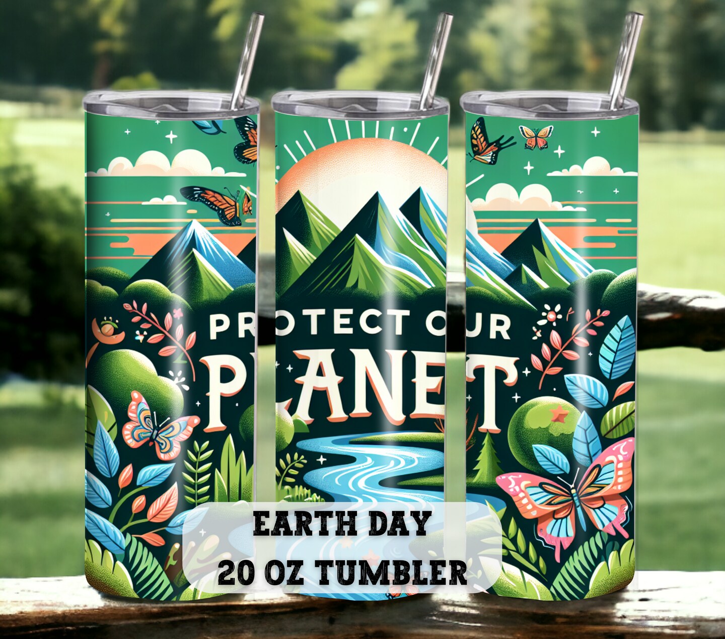 Earth Day 20 oz Tumbler | MakerPlace by Michaels