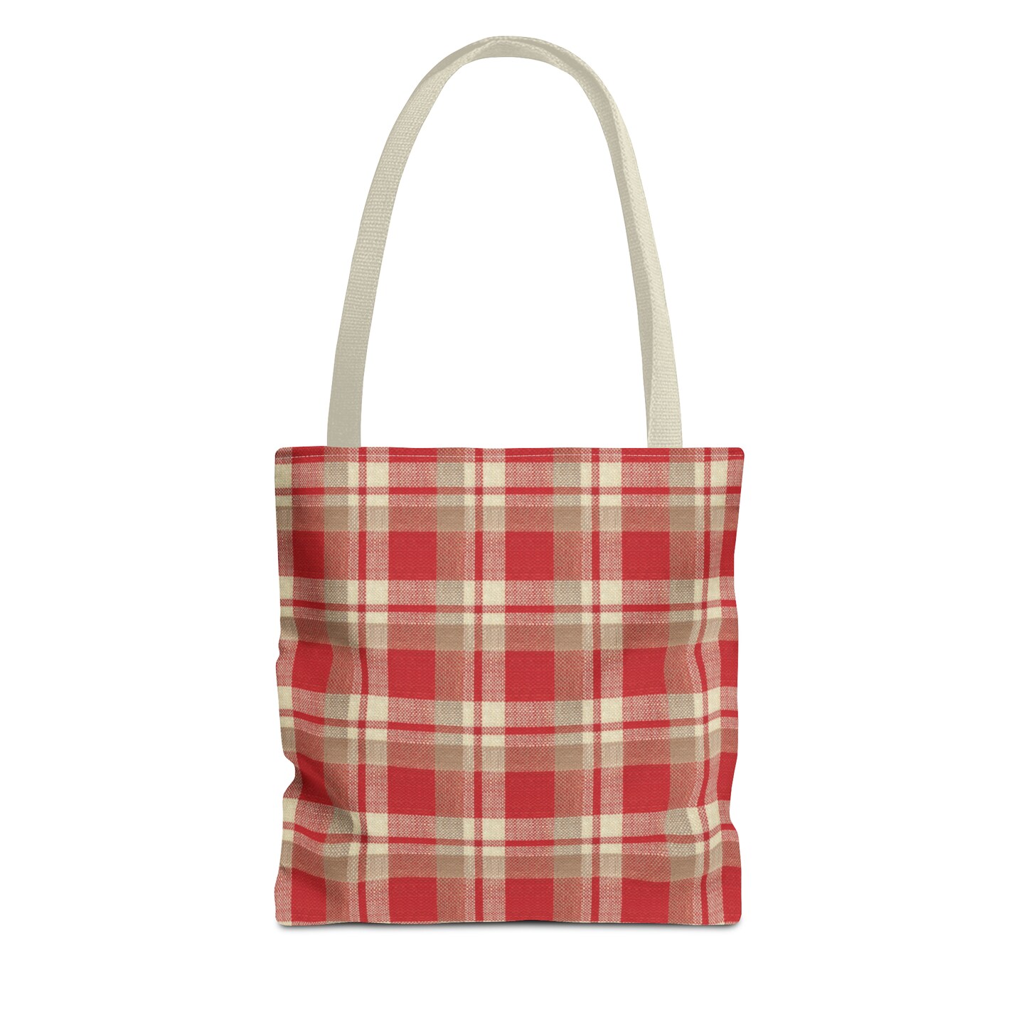 Inspired By Anne Frank Red Plaid Tote Bag | MakerPlace by Michaels