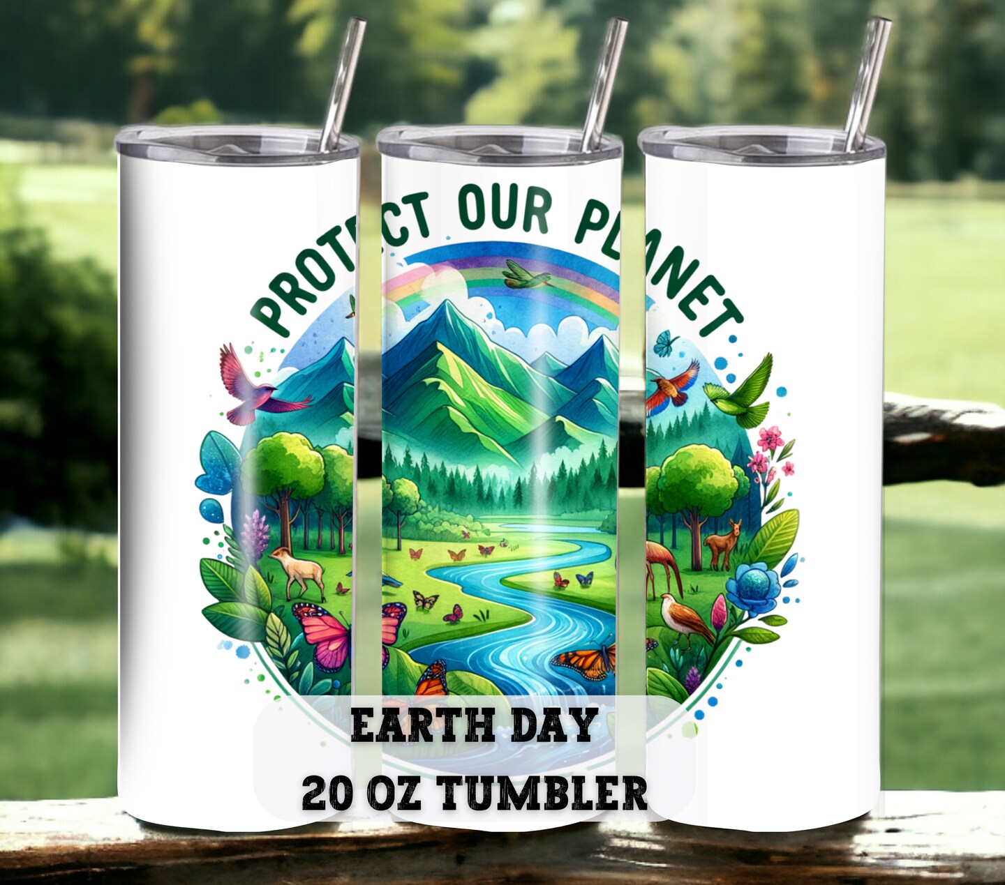 Earth Day 20 oz Tumbler | MakerPlace by Michaels