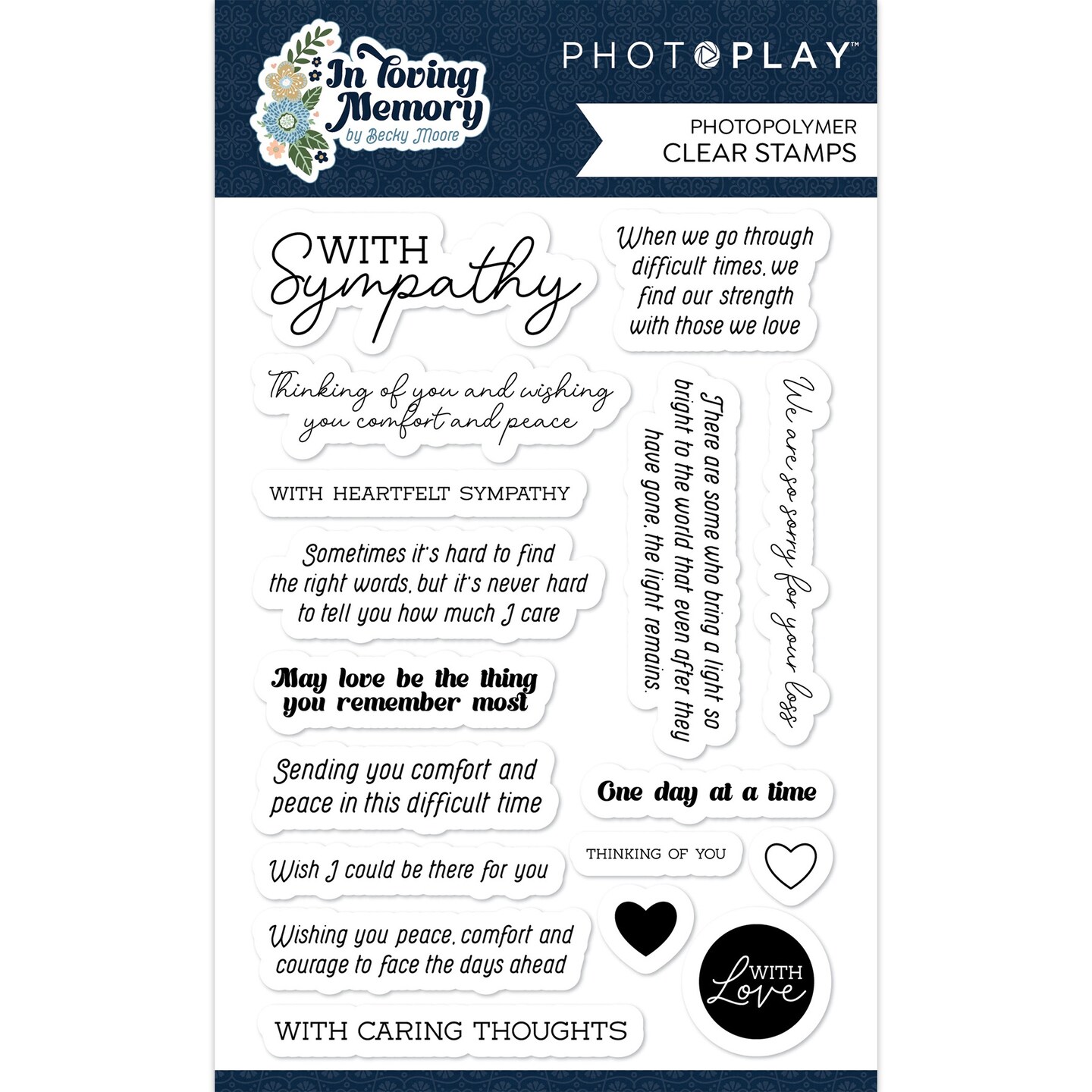 PhotoPlay Photopolymer Clear Stamps-In Loving Memory | Michaels