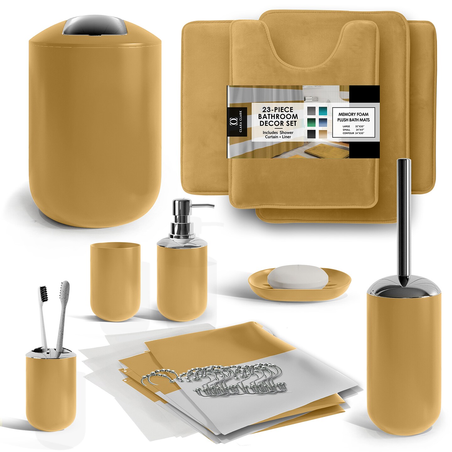 Clara Clark Bathroom Accessories Set | Michaels