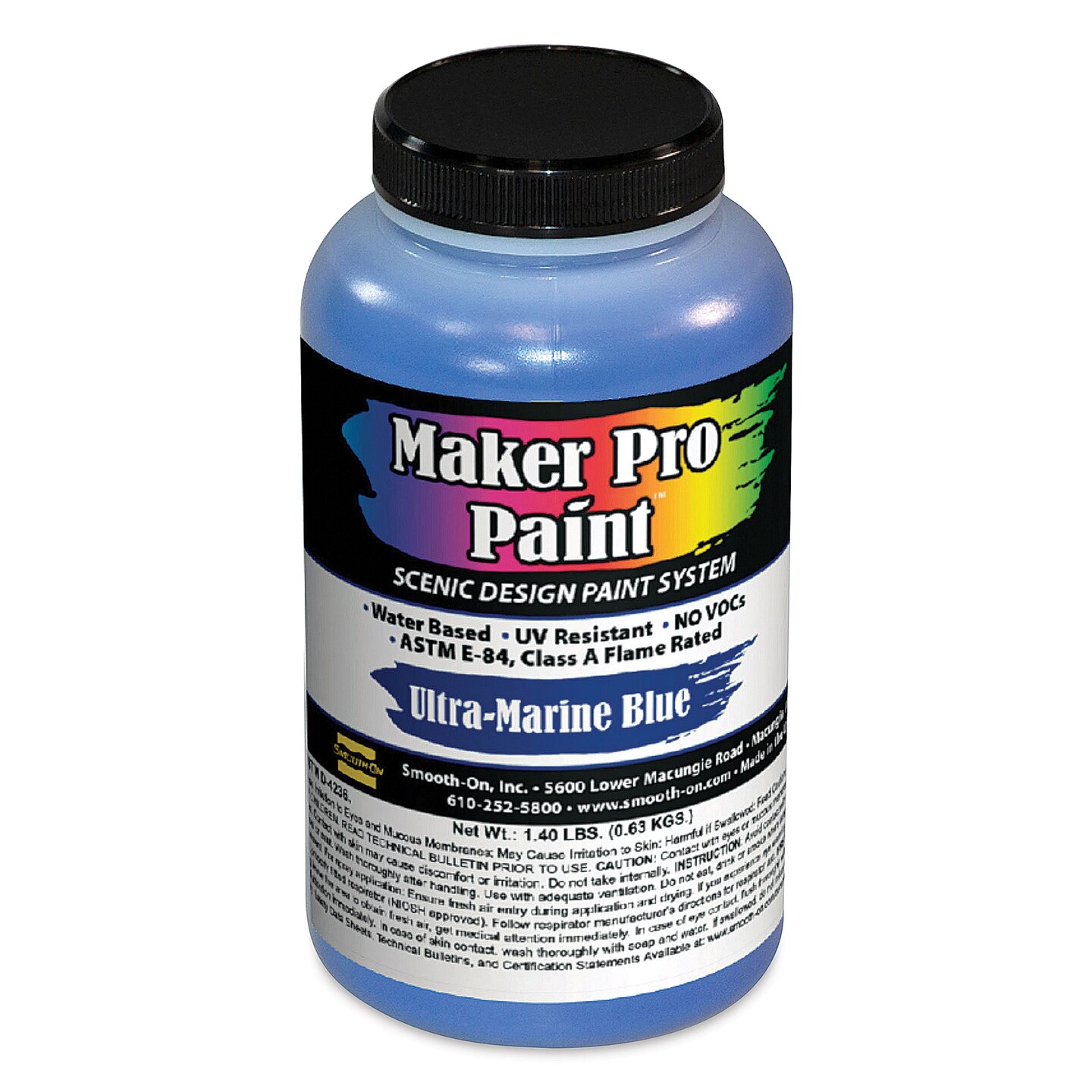 Smooth-On Maker Pro Acrylic-Urethane Paint - Ultramarine Blue, 16 oz ...