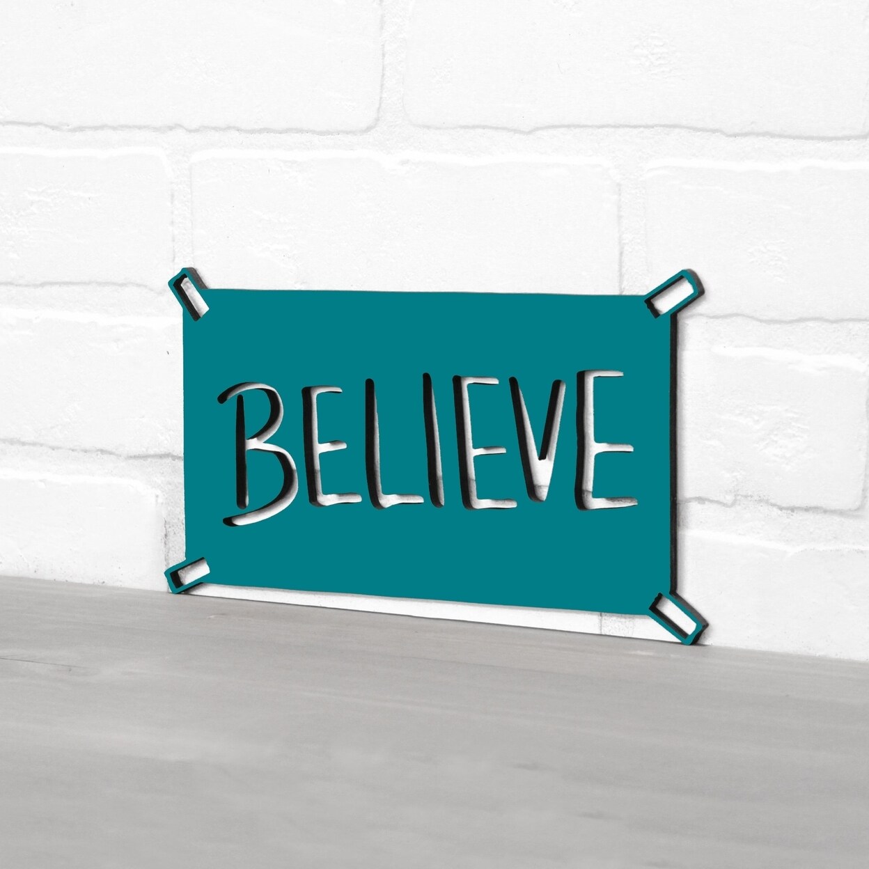 Spunky Fluff Believe Quote Locker Room Sign | Michaels