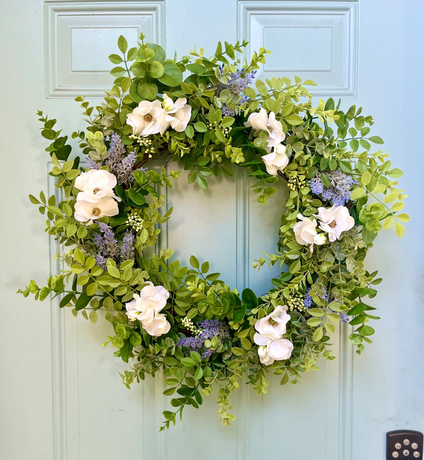 Spring Wreath, Round Wreath, Front Door Wreath, Grapevine Wreath ...