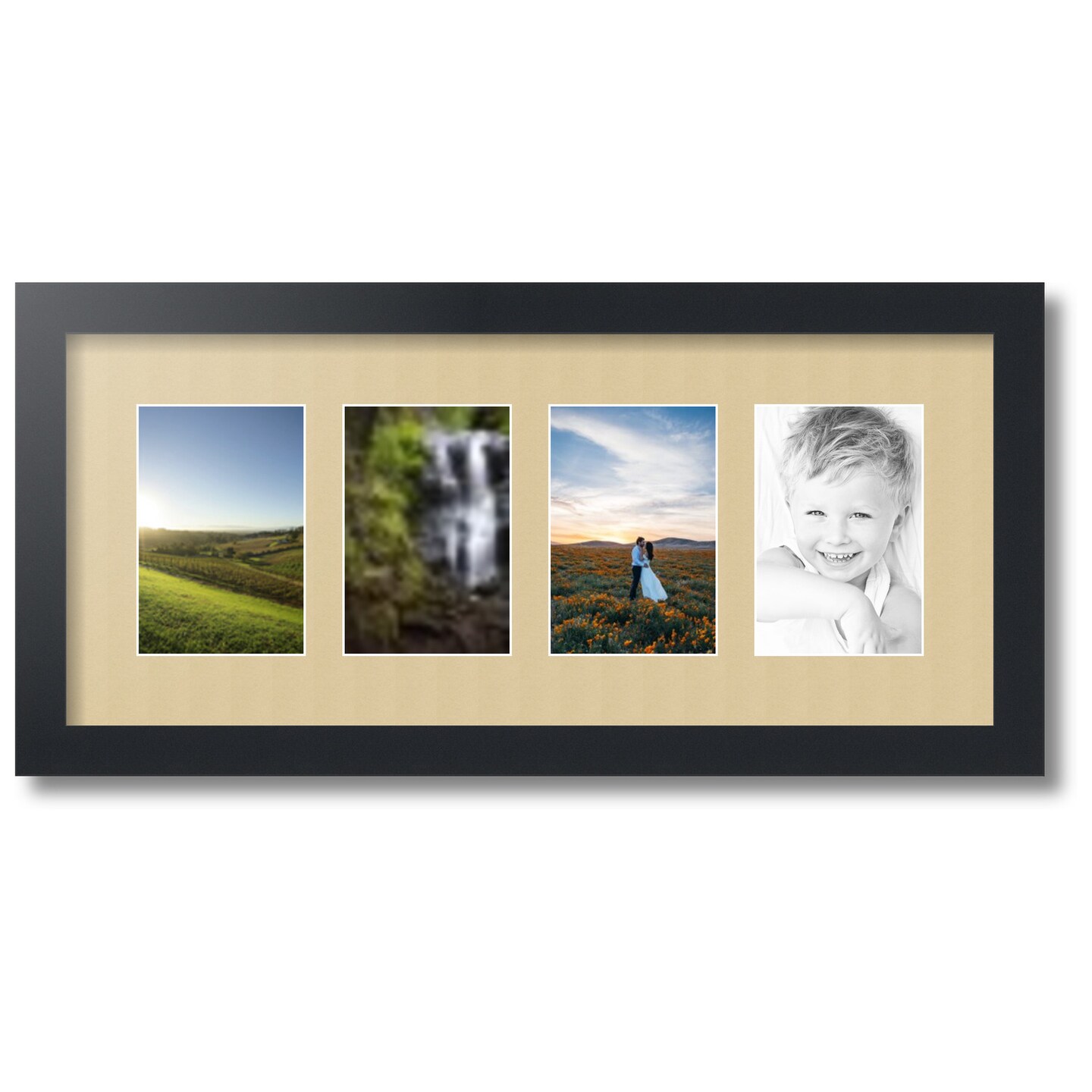 ArtToFrames Collage Photo Picture Frame with 4 - 4x6 inch Openings ...