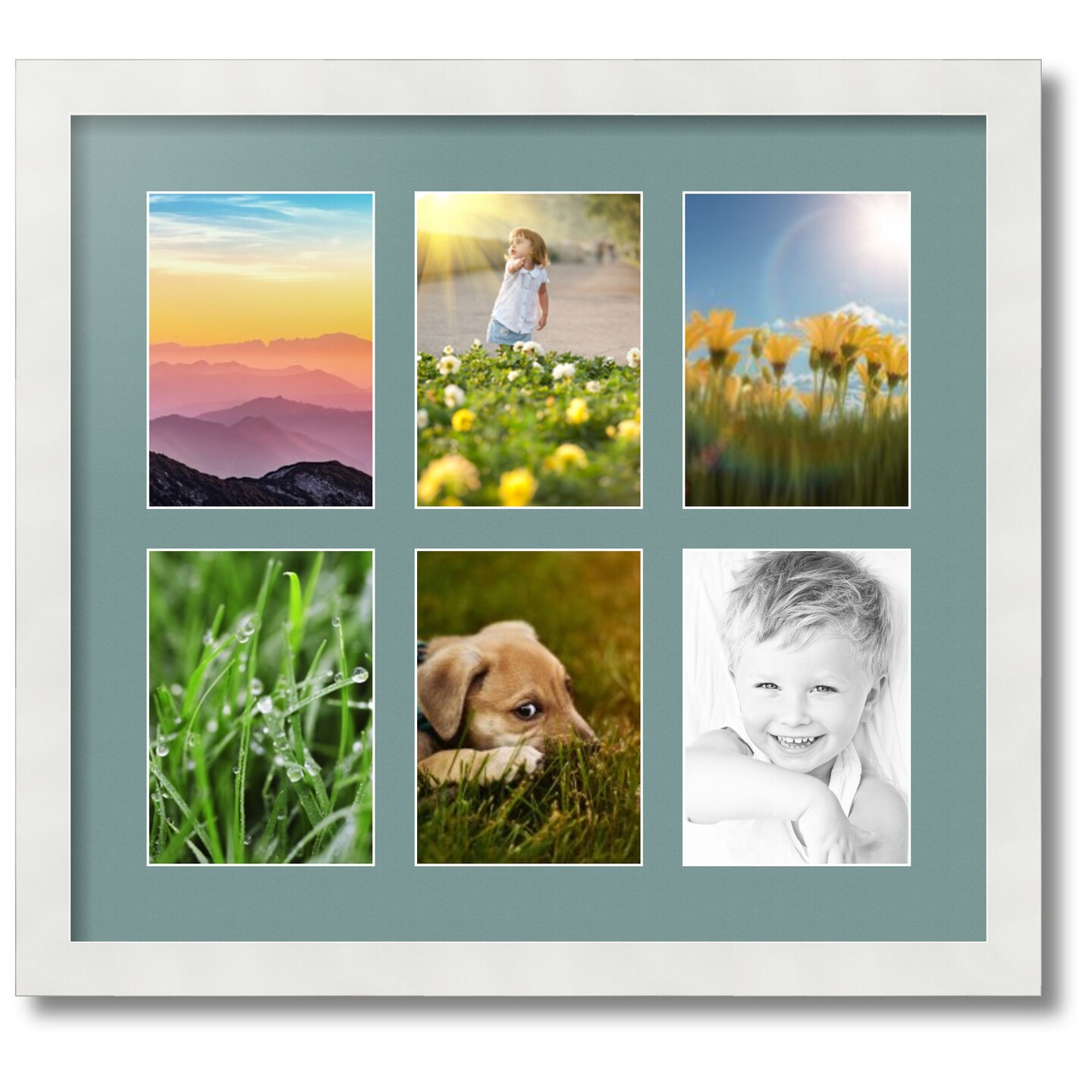 ArtToFrames Collage Photo Picture Frame with 6 - 5x7 inch Openings ...
