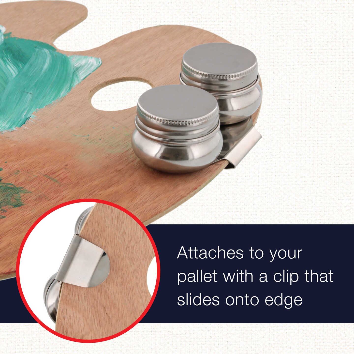 Large Mouth Double Dipper Pallete Cup | Artist Palettes | Michaels