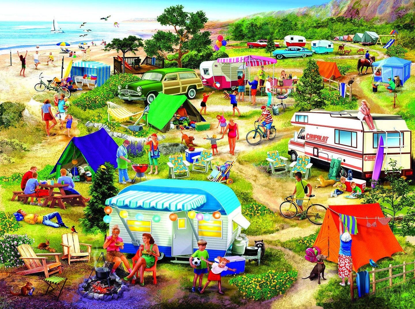 Sunsout Seaside Campground 1000 pc Jigsaw Puzzle 31549 | Michaels