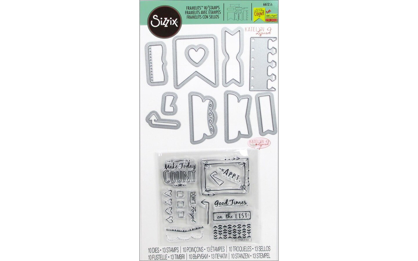 Sizzix Klizardi Framelits Die/Stamp Today Count | Michaels