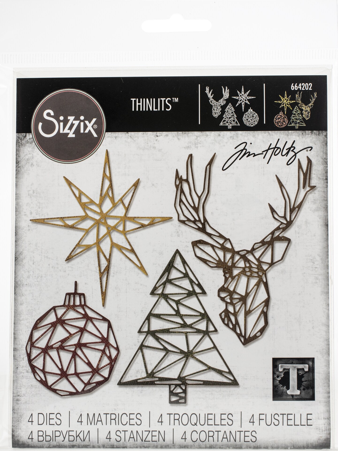 Sizzix Thinlits Dies By Tim Holtz-Geo Christmas | Michaels