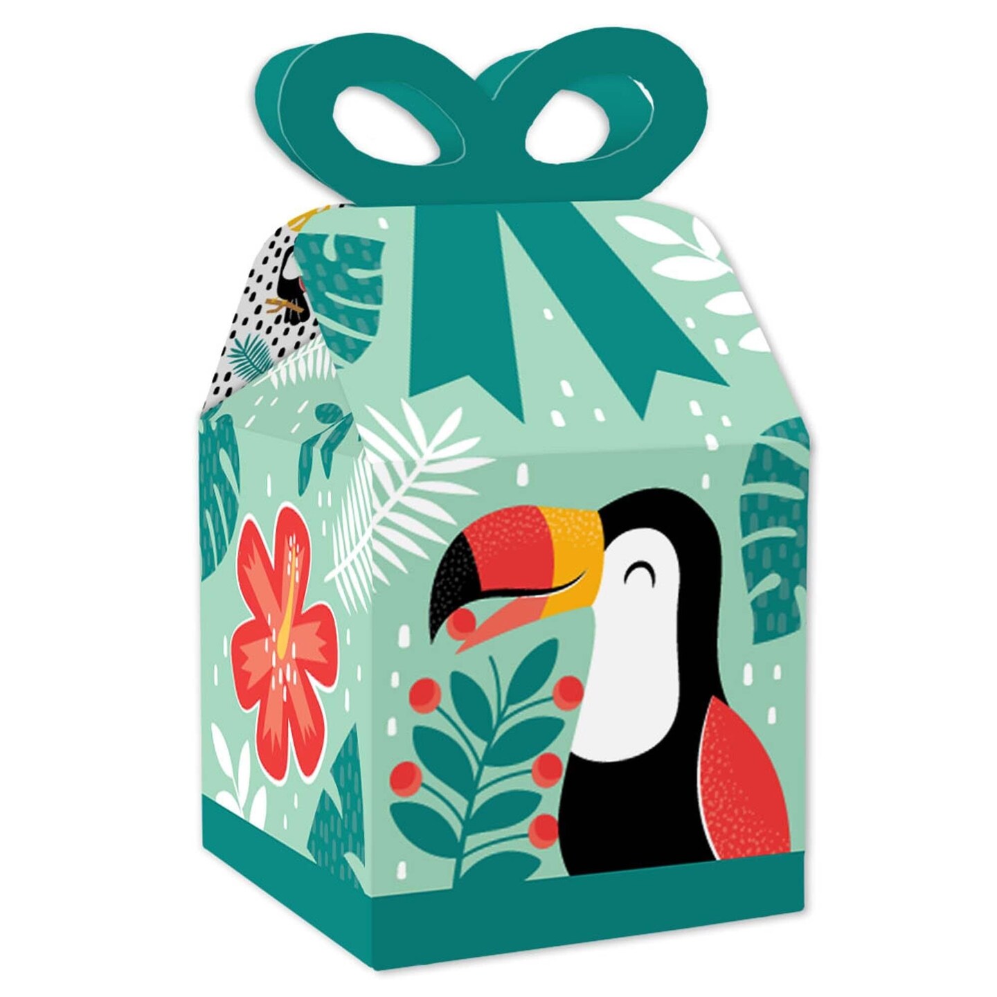 Big Dot of Happiness Calling All Toucans - Square Favor Gift Boxes ...