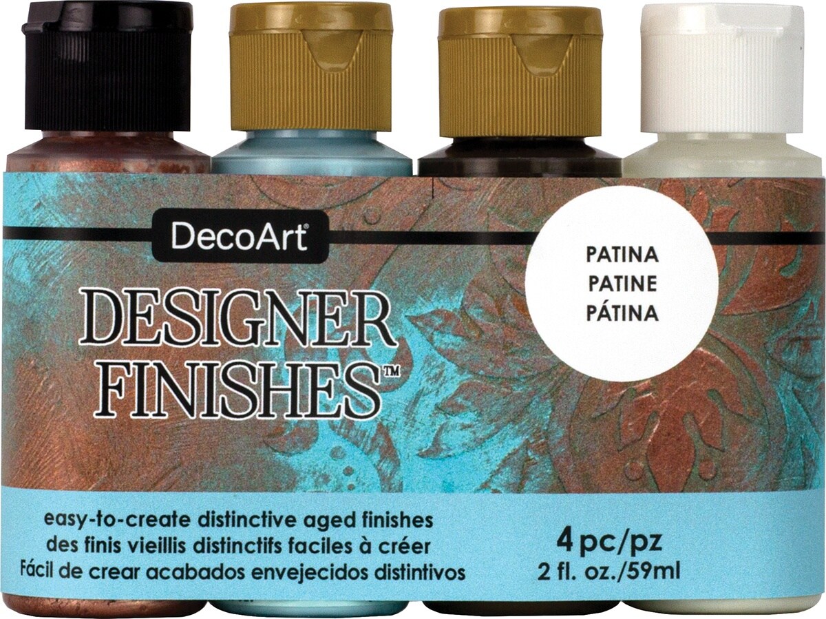 DecoArt Designer Finishes Paint Pack 4/Pkg-Patina | Michaels