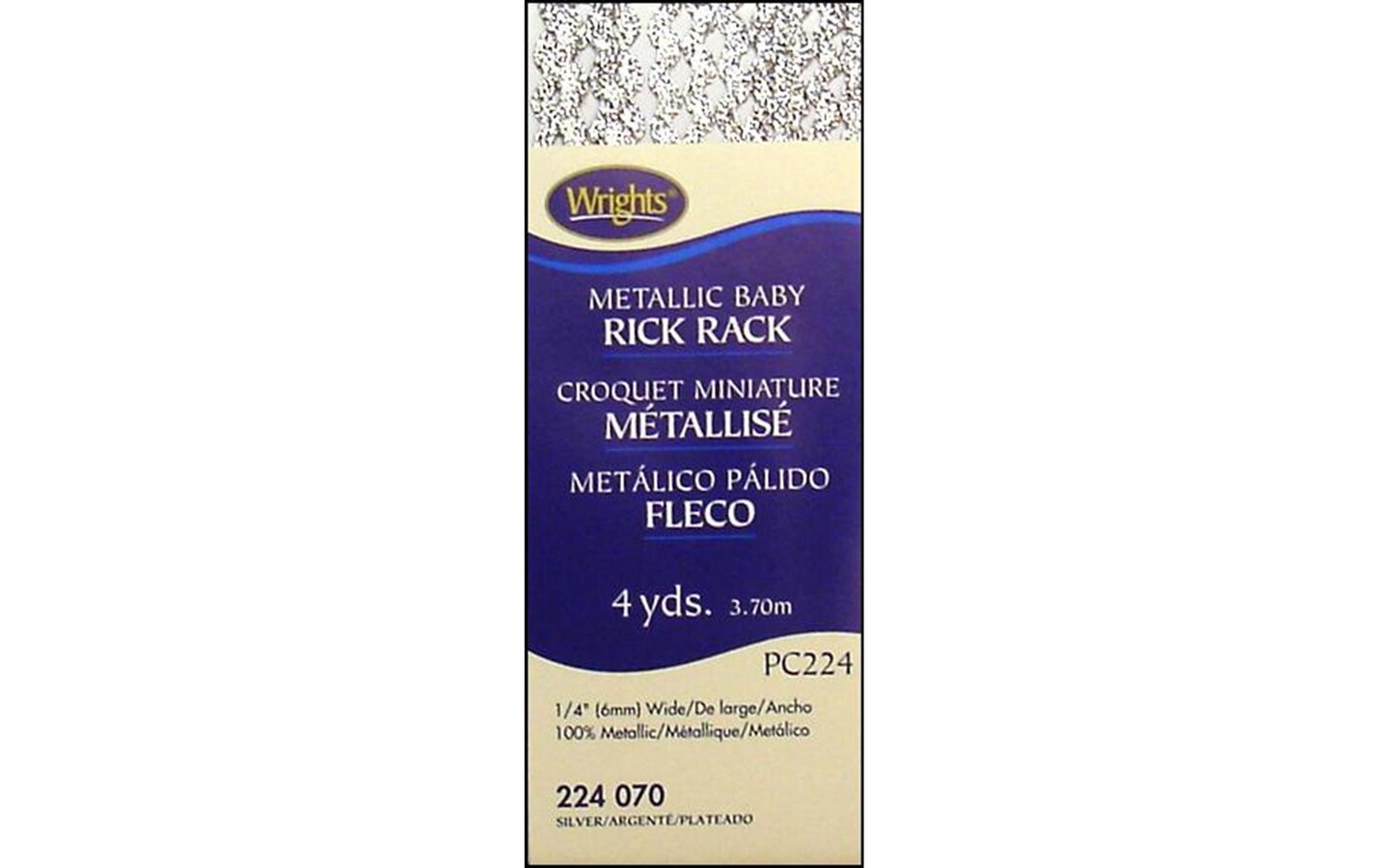 Wrights Baby Rick Rack Metallic Silver | Michaels