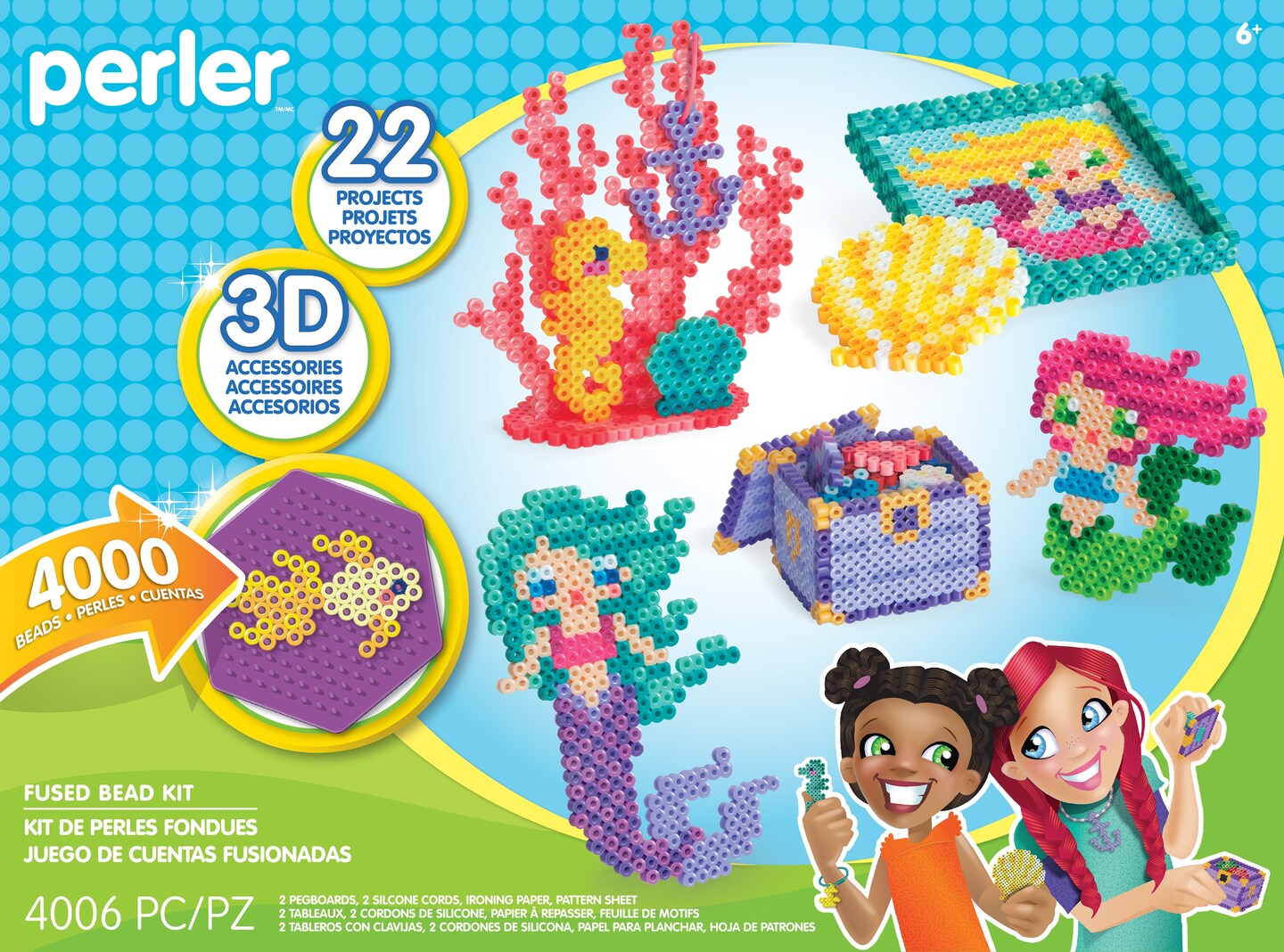 Perler Deluxe Fused Bead Kit-Mermaid | Michaels