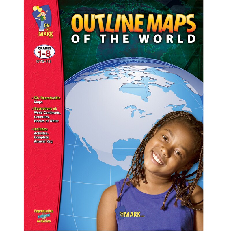 Outline Maps of the World, Grades 1-8 | Michaels