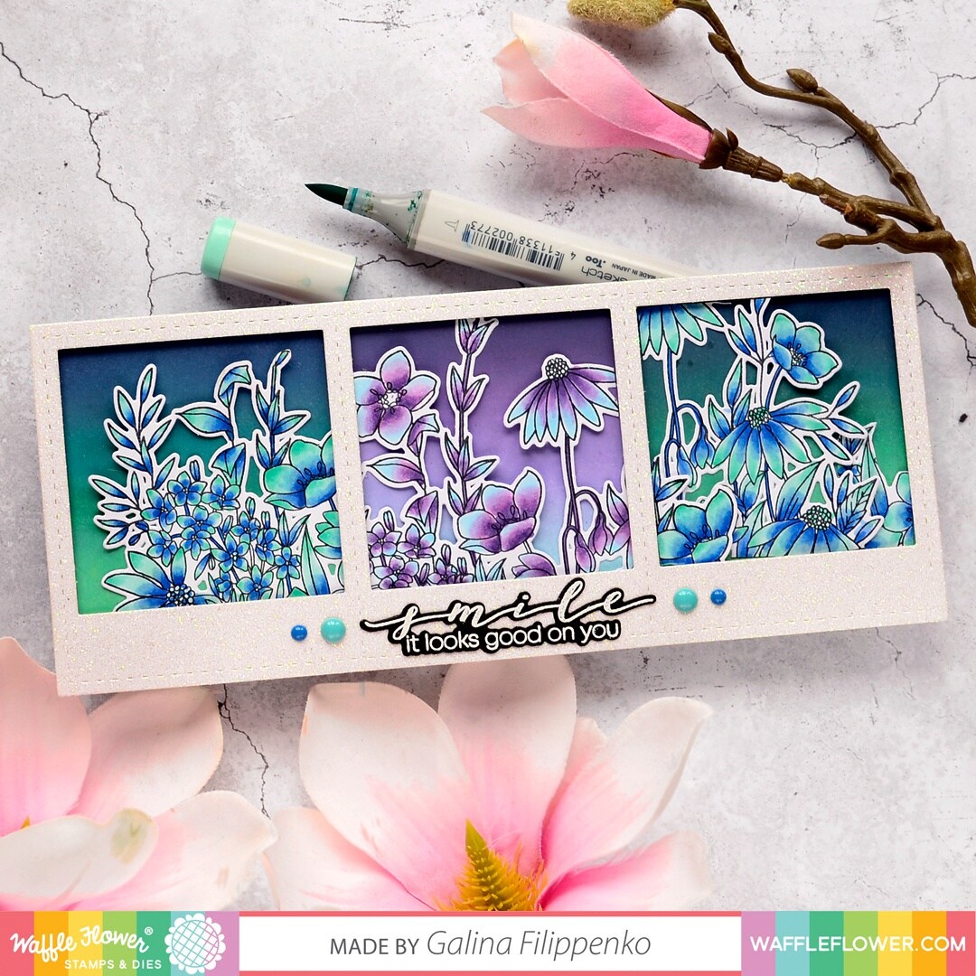 Waffle Flower Die-Slimline Window Trio | Michaels