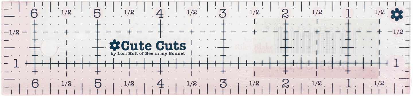 Riley Blake Cute Cuts Ruler 1.5"X6.5" | Michaels