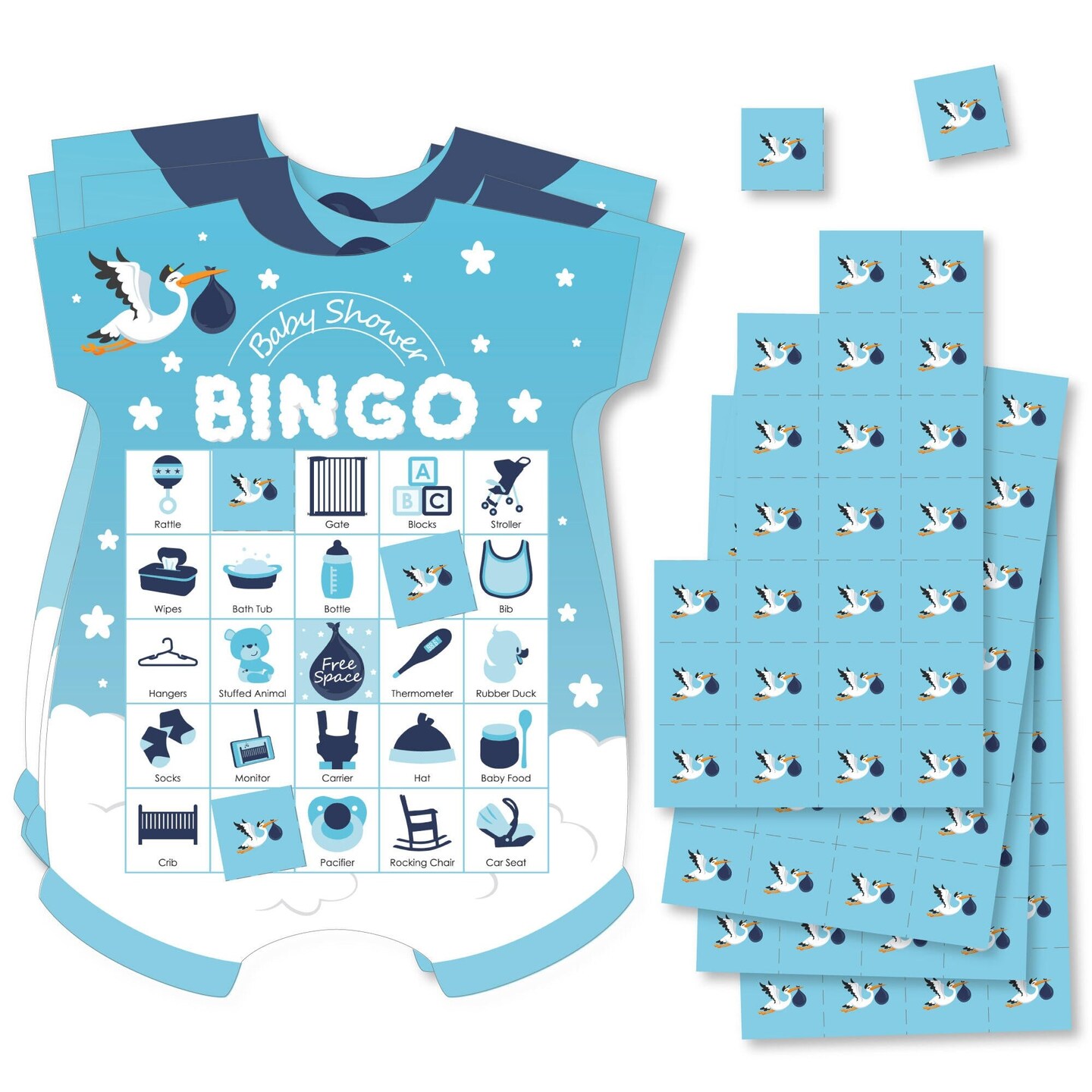 Big Dot of Happiness Boy Special Delivery - Picture Bingo Cards and ...