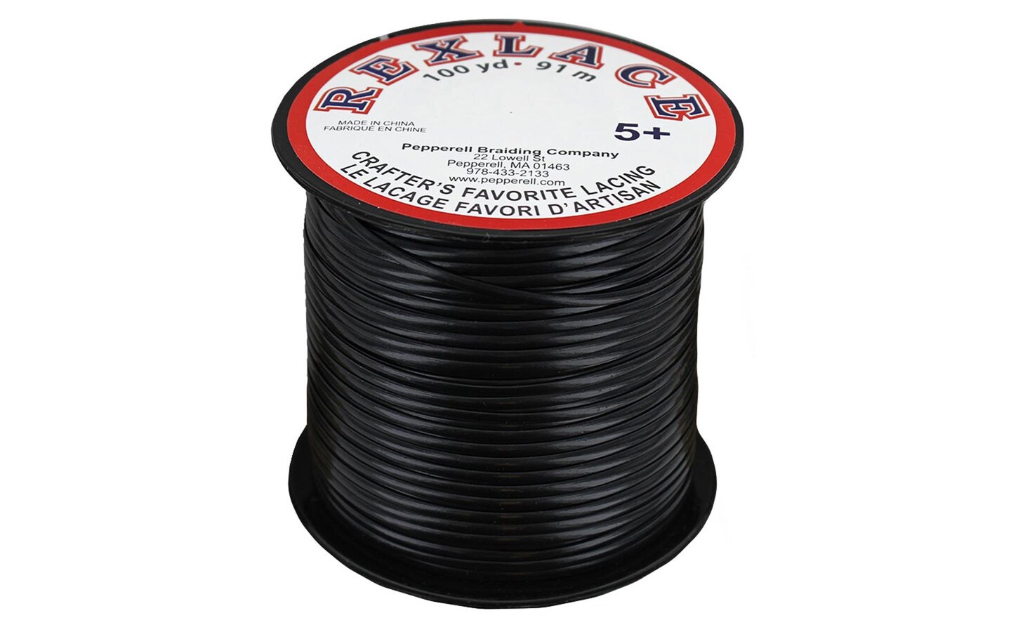 Pepperell Rexlace 100yd Spool Pearlized Black | Michaels