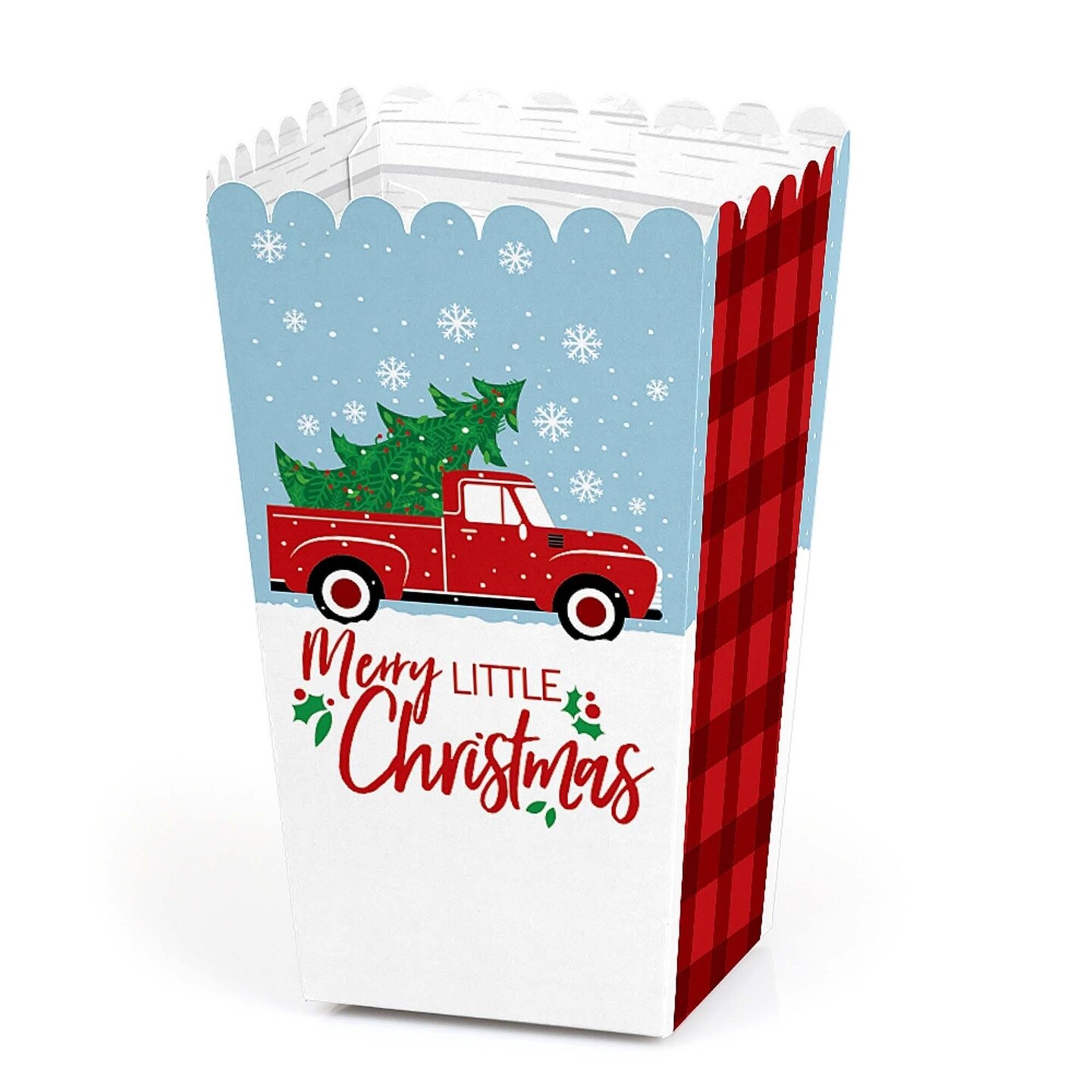 Big Dot of Happiness Merry Little Christmas Tree - Red Truck Christmas ...
