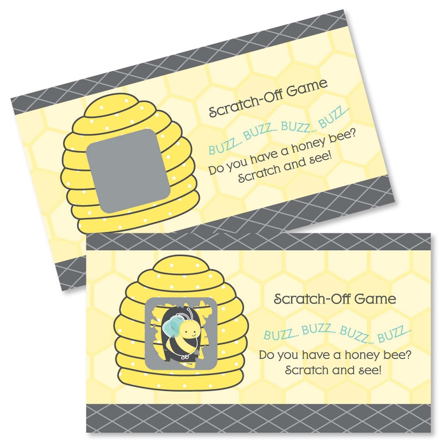 Big Dot of Happiness Honey Bee - Baby Shower or Birthday Party Game ...