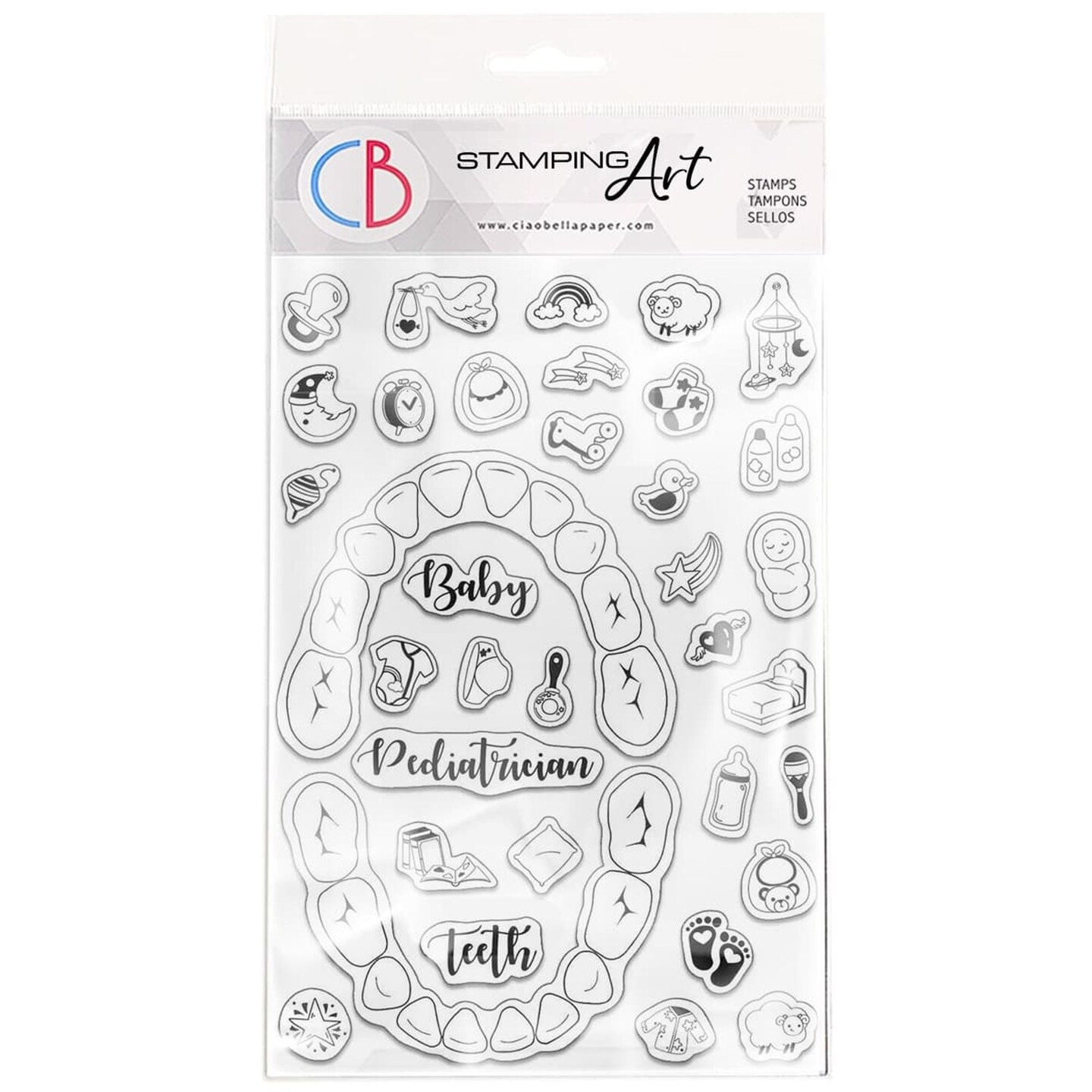 Ciao Bella Clear Stamp Set 4"x6" BuJo Baby | Michaels