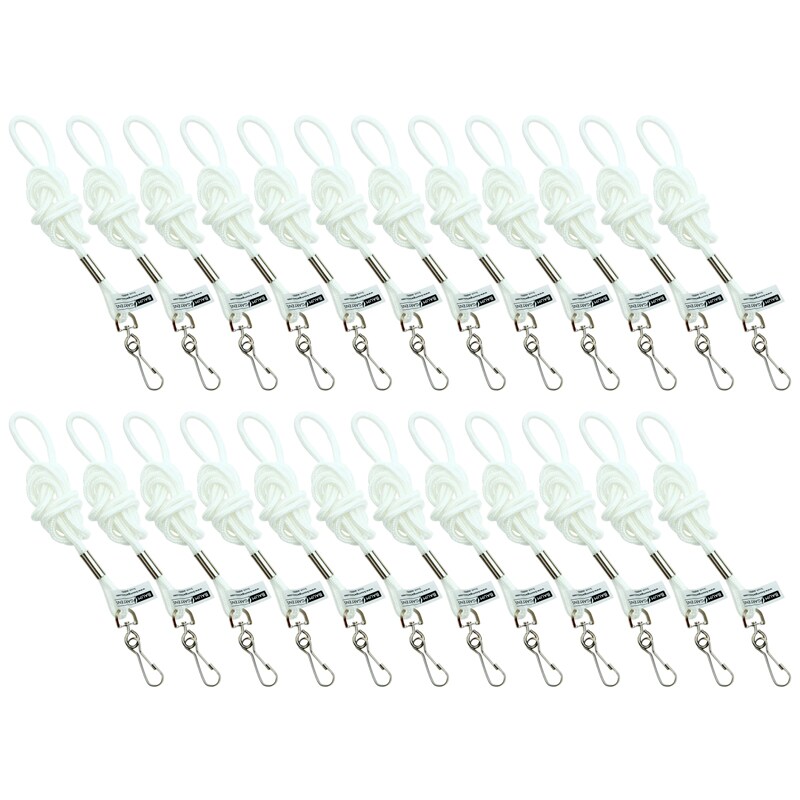 Standard Lanyard Hook Rope Style, White, Pack of 24 | Michaels