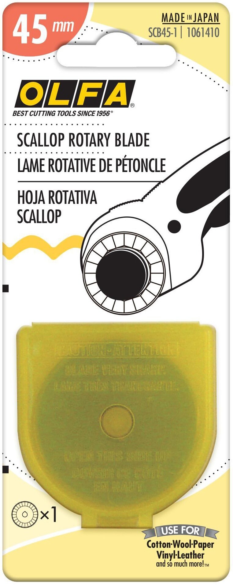 OLFA Decorative Edge Rotary Blade 45mm-Scallop | Michaels