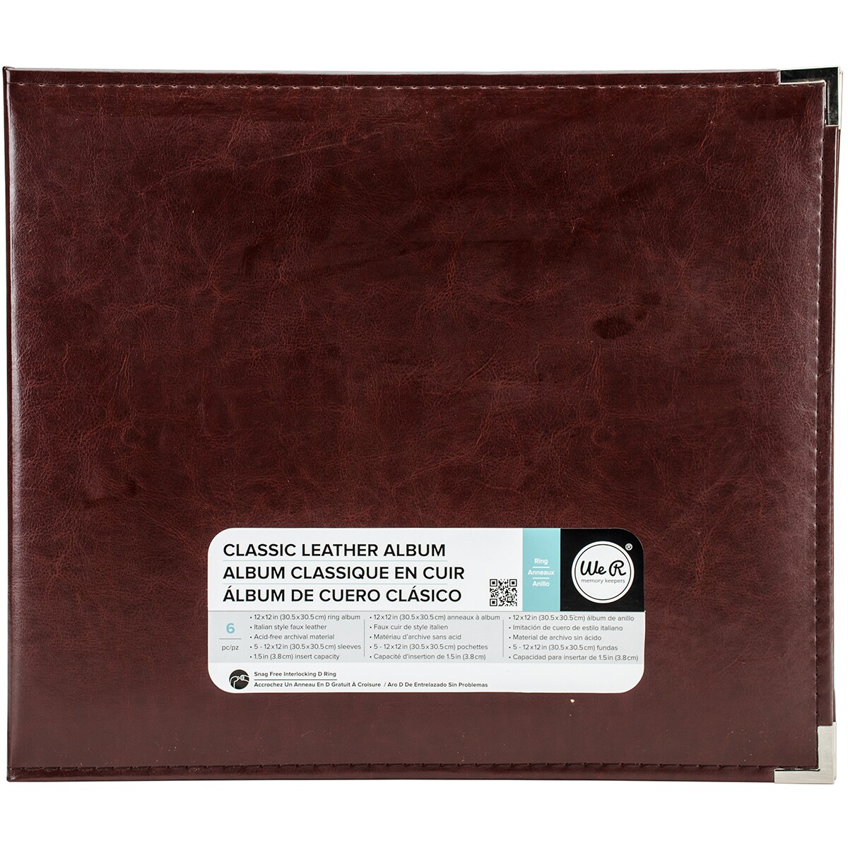 We R Classic Leather D-Ring Album 12"X12"-Cinnamon | Michaels