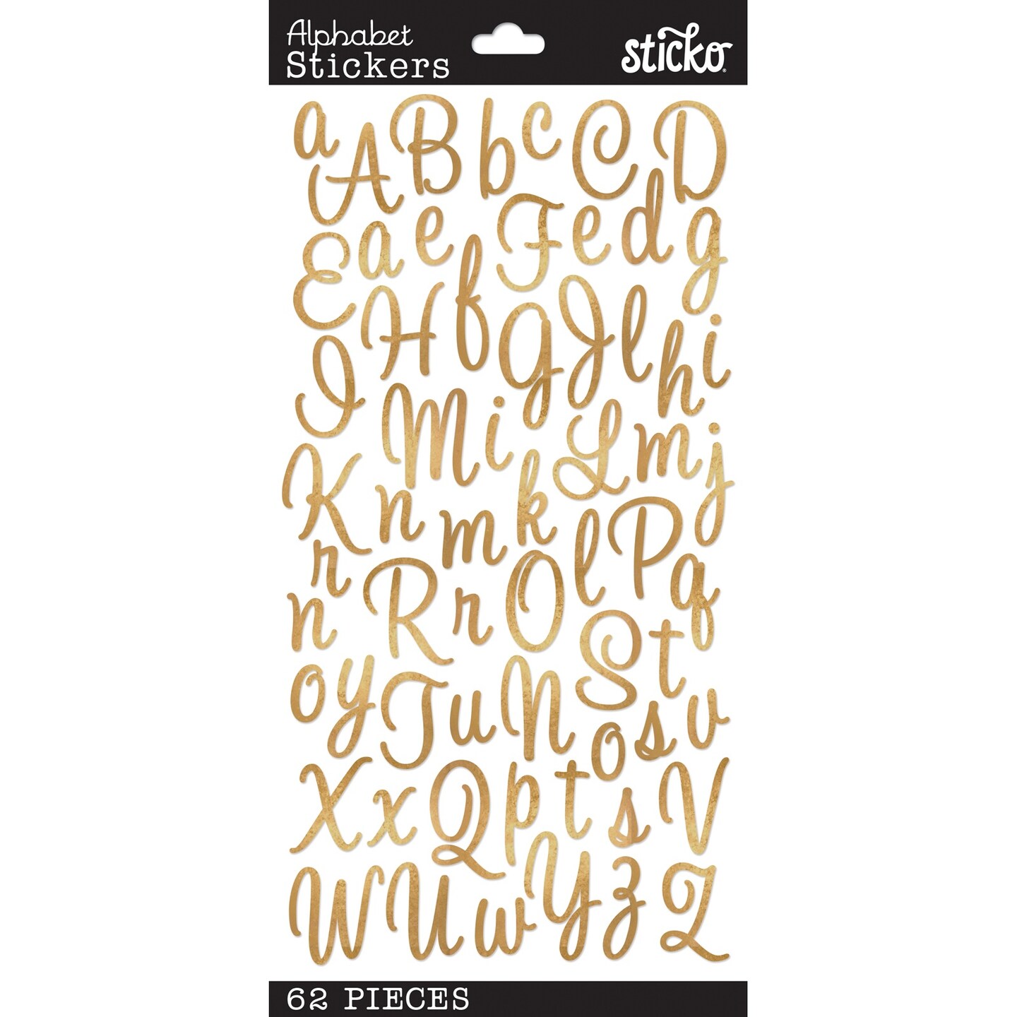 Sticko Alphabet Stickers-Sweetheart Swirl Gold Foil | Michaels