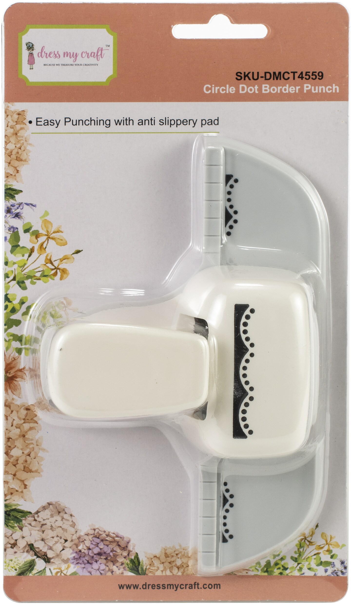 Dress My Craft Punch-Circle Dot Border | Michaels