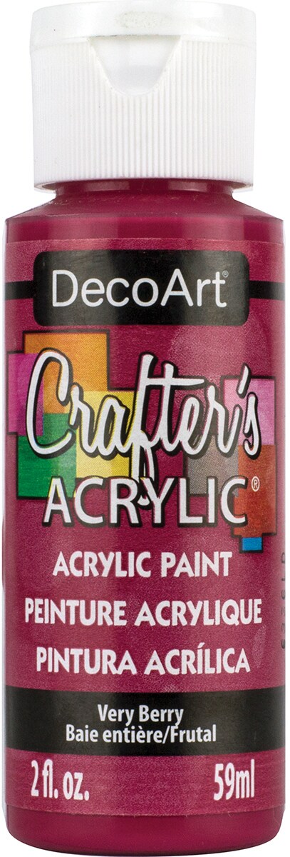 DecoArt Crafter's Acrylic All-Purpose Paint 2oz-Very Berry | Michaels