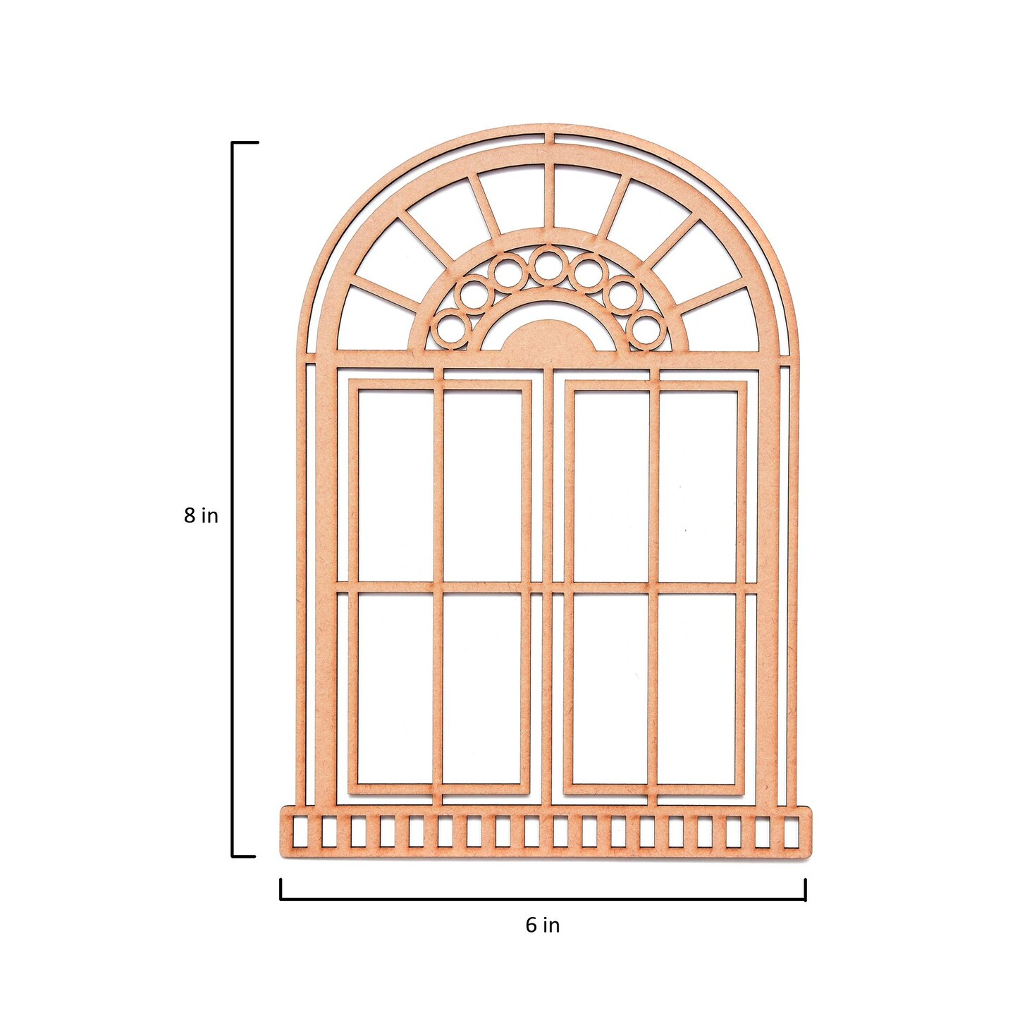 Little Birdie MDF Arch Window 6"X8"-6"X8" | Michaels