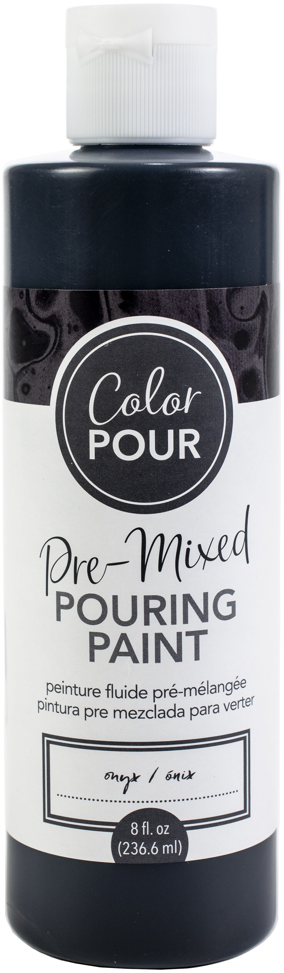 American Crafts Color Pour Pre-Mixed Paint 8Oz-Onyx | Michaels