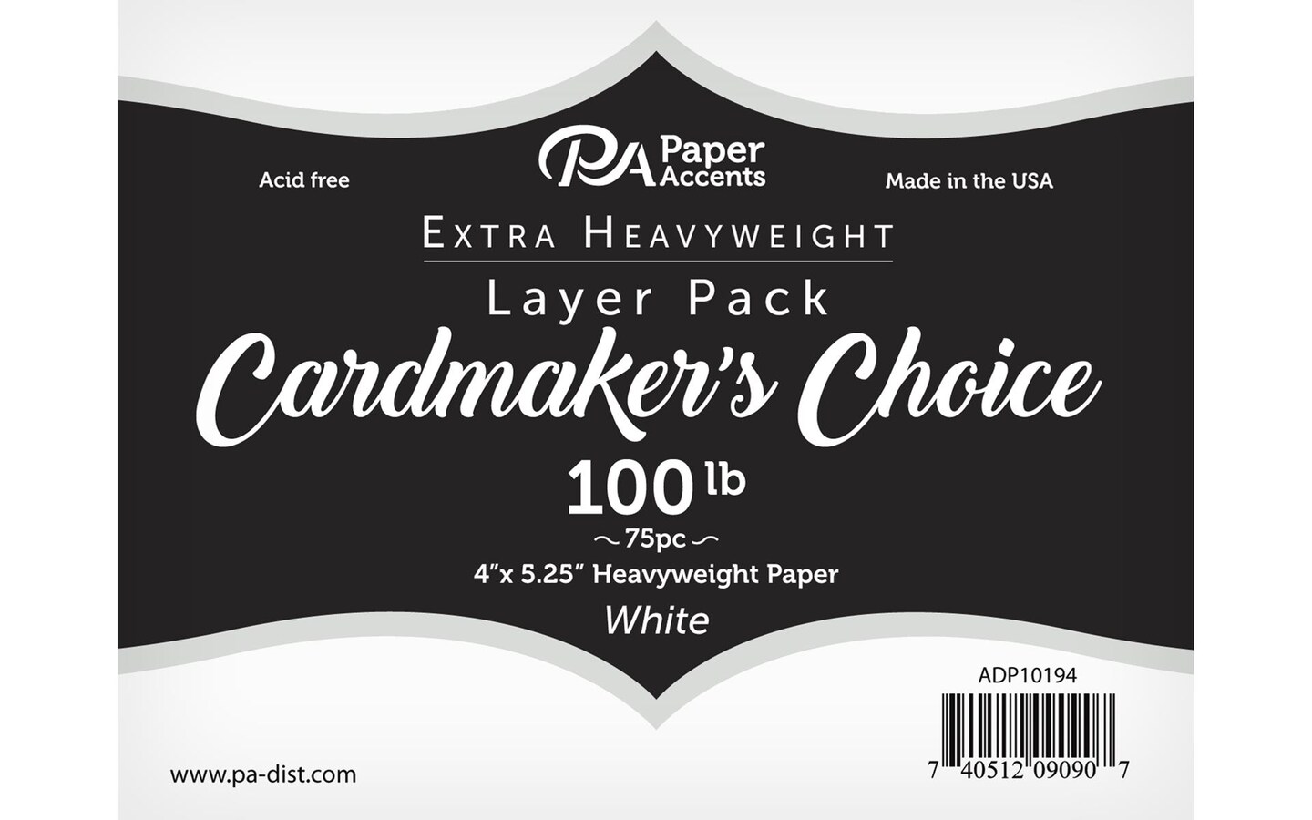 Cardmakers Choice Card Layer 4x5.25 100lb Wht 75pc | Michaels