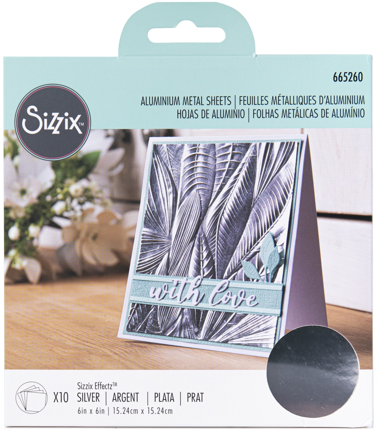 Sizzix Surfacez Aluminum Metal Sheets 6"X6" 10/Pkg-Silver | Michaels