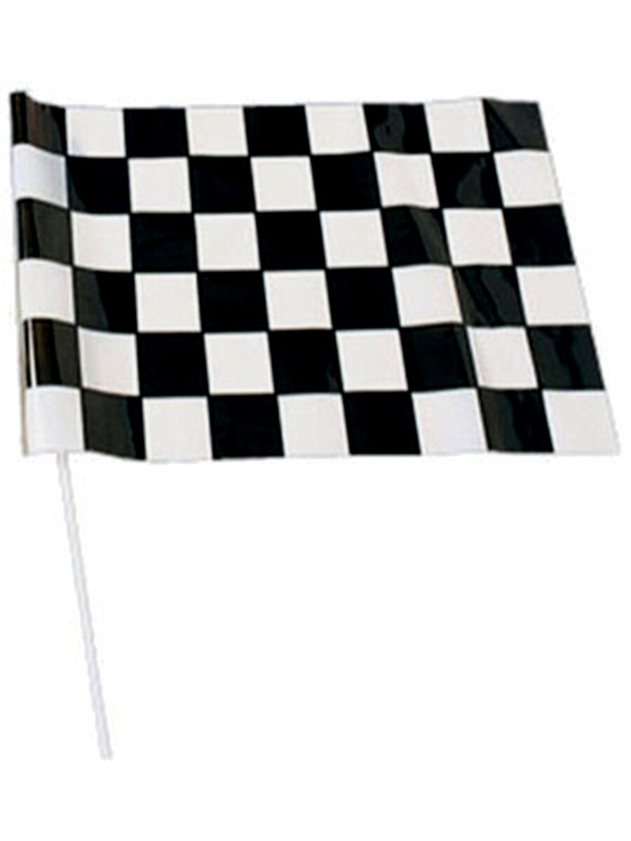 1 x 1.5' Race Flags Plastic Dowel Parade Checkered Flags | Michaels