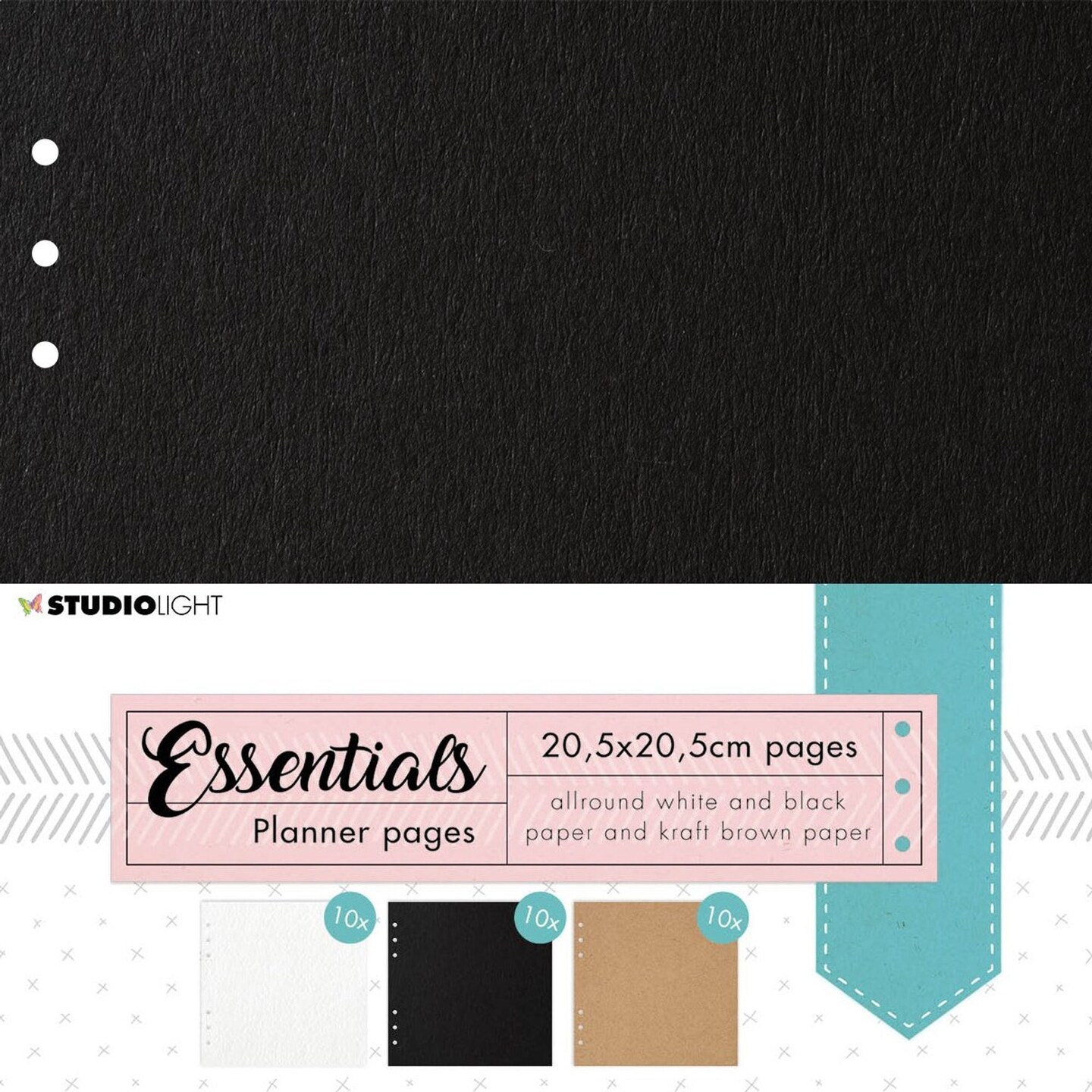 Studio Light SL Planner pages Black, Craft, White Planner Essentials ...