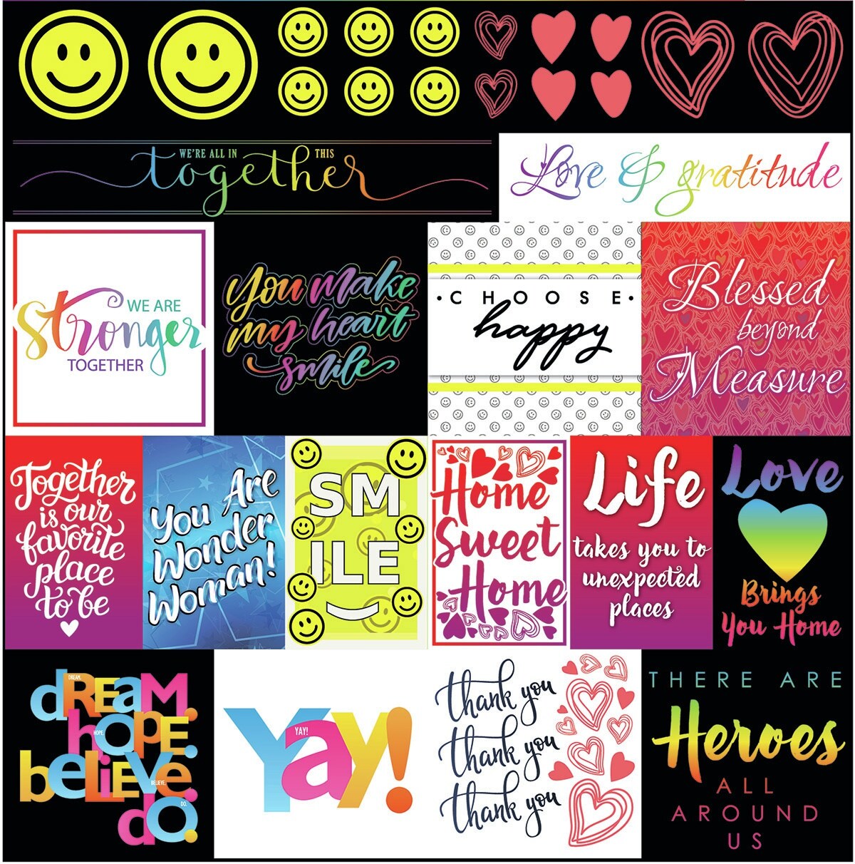 Reminisce Cardstock Stickers 12"X12"-Love & Gratitude | Michaels