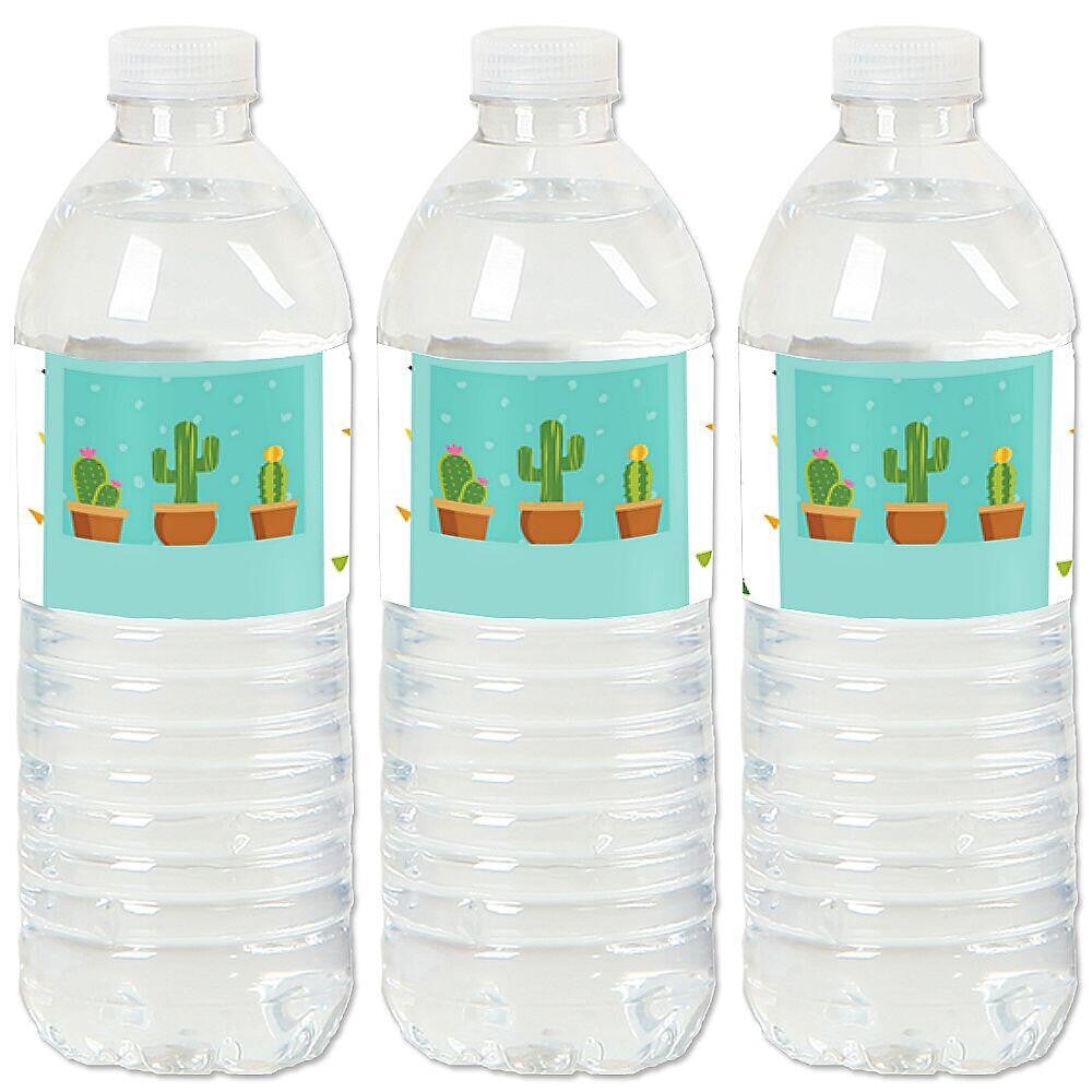 Big Dot of Happiness Let's Fiesta - Fiesta Water Bottle Sticker Labels ...
