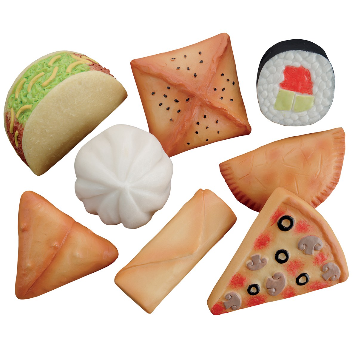 Yellow Door Sensory Play Stones: Foods of The World - Set of 8 | Michaels