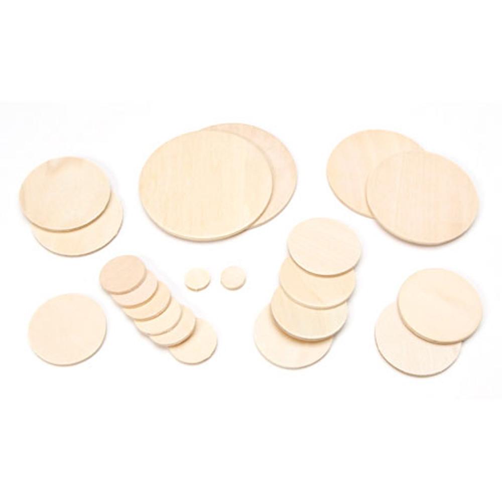 Set of 21 Unfinished Wooden Circle Shapes Cutouts DIY Crafts 3 Inches ...