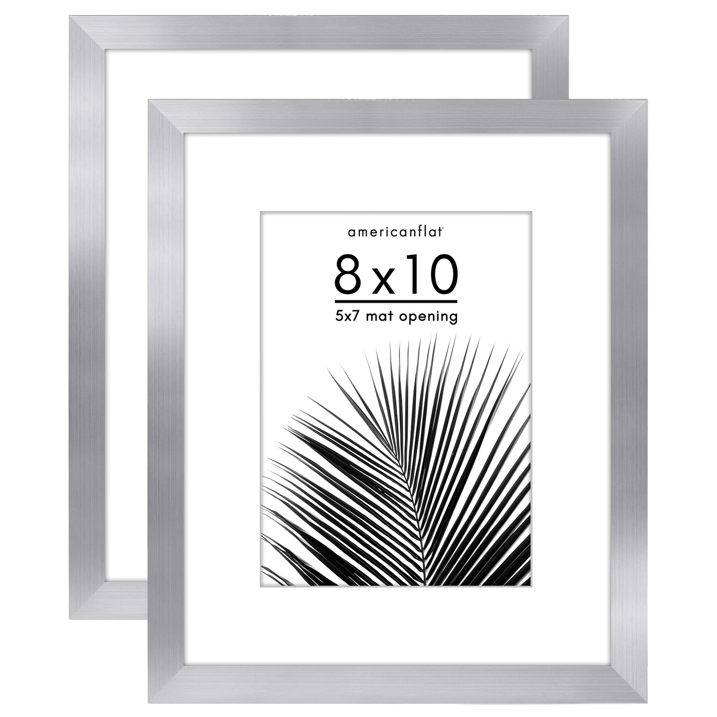 Americanflat 2 Pack of Picture Frames with Mat - Plexiglass Cover ...