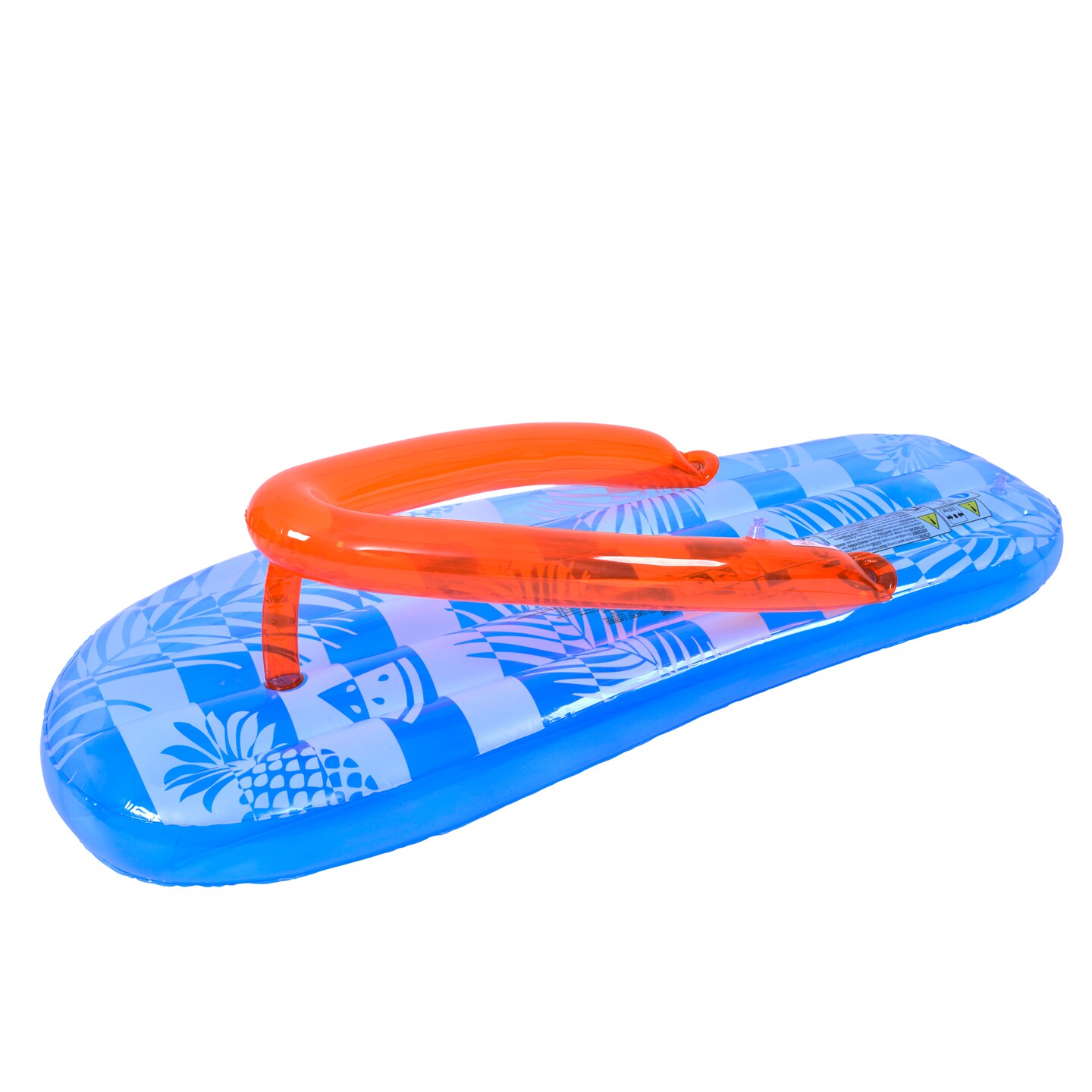 Pool Central 5.75' Inflatable Blue and Orange Jumbo Flip Flop Pool ...